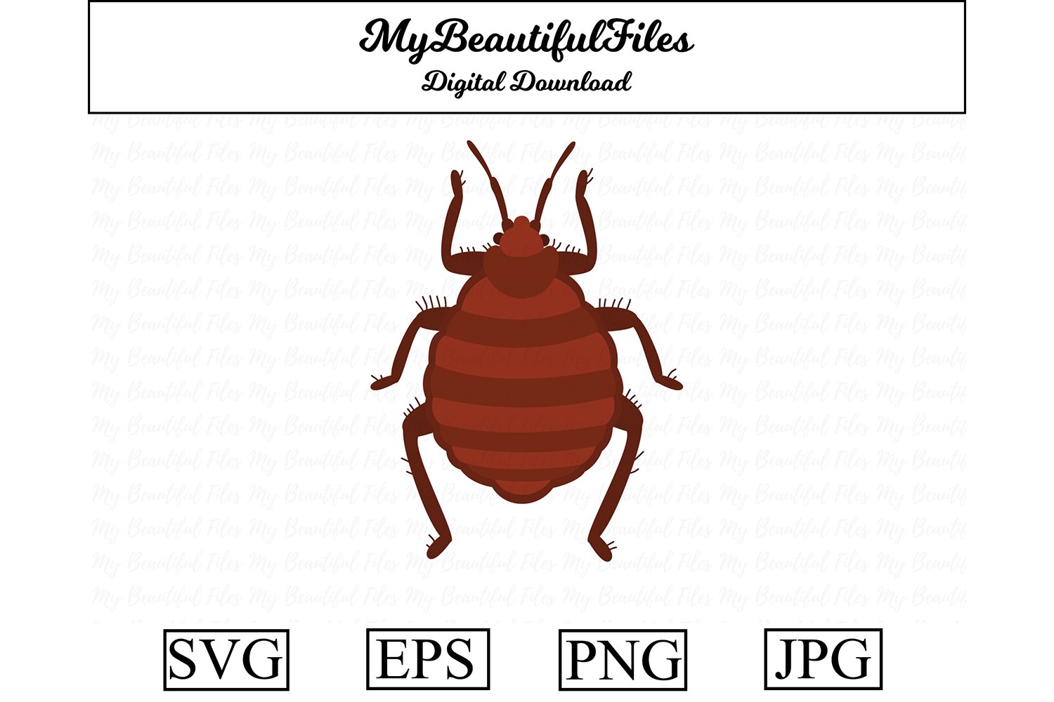 Bed Bug SVG - Cute Insect SVG, EPS, PNG and JPG (987864 ...