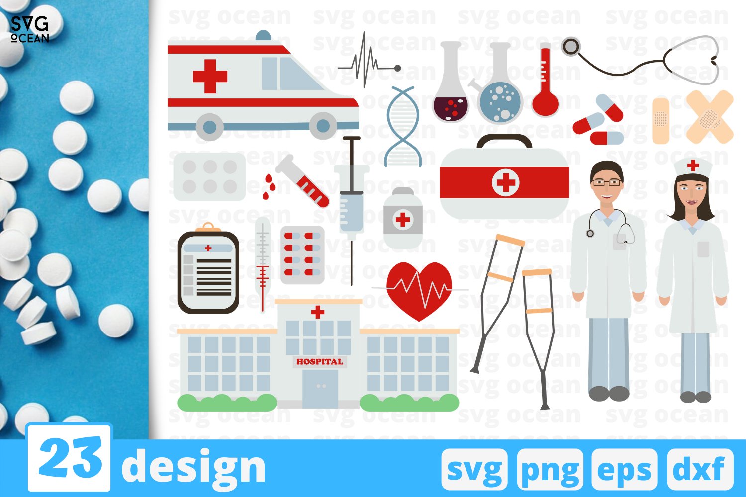 23 MEDICINE SVG BUNDLE | Nurse svg | Doctor cricut (568903) | Cut Files ...