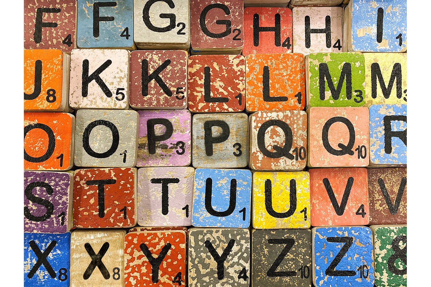 Handmade wooden alphabet blocks with letters (762477) | Conceptual ...