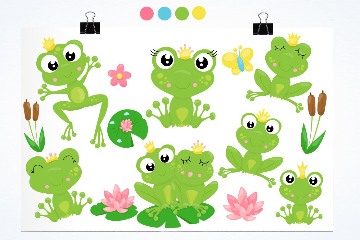 Frog prince graphics and illustrations (23234) | Illustrations | Design ...