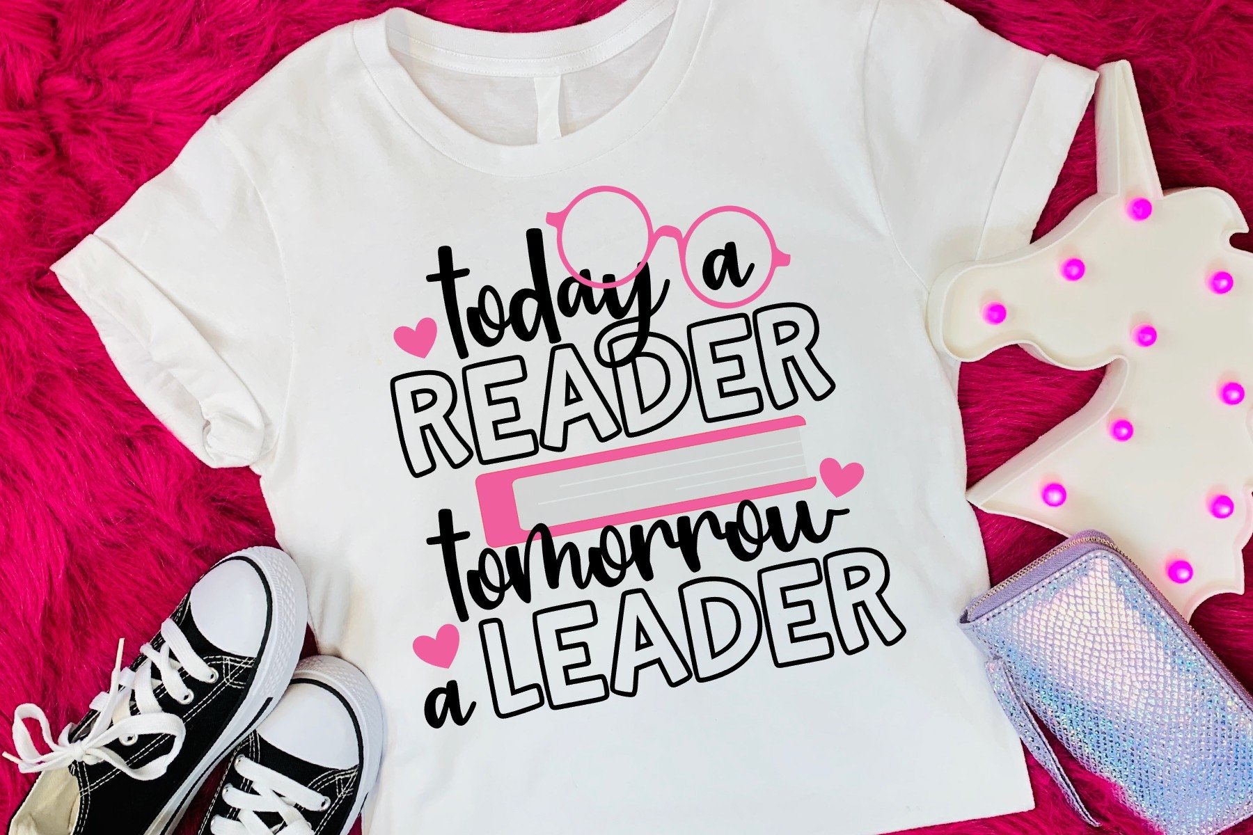 Today a Reader Tomorrow a Leader SVG DXF PNG (752459) | Cut Files ...