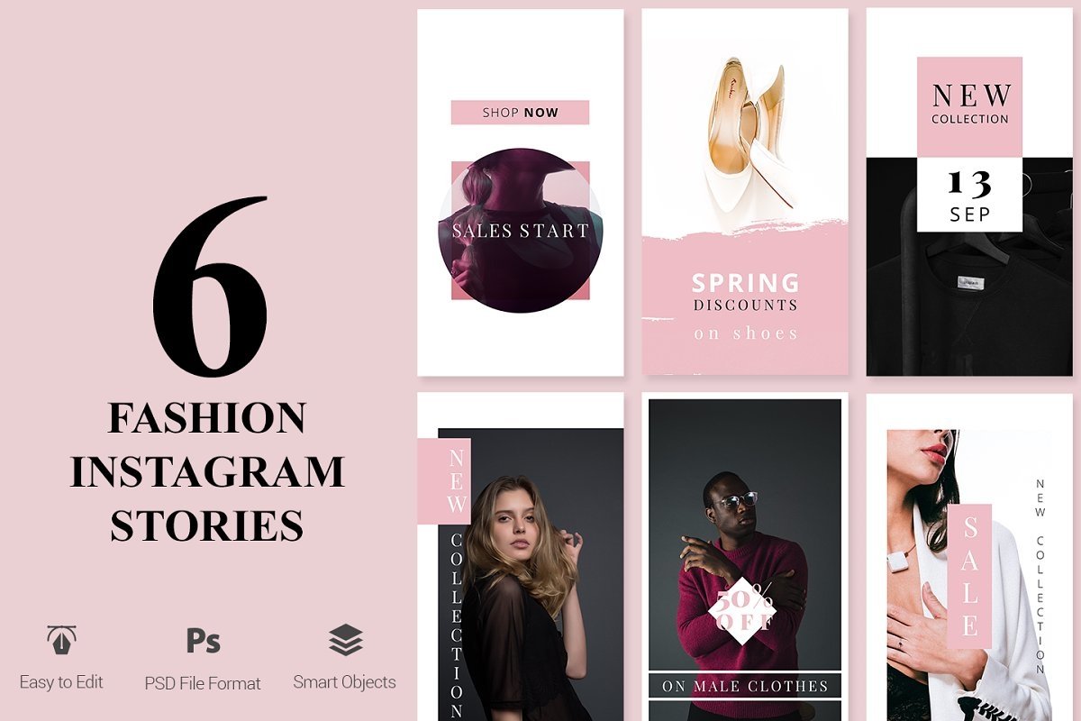 Fashion Instagram Stories (374835) | Instagram | Design Bundles
