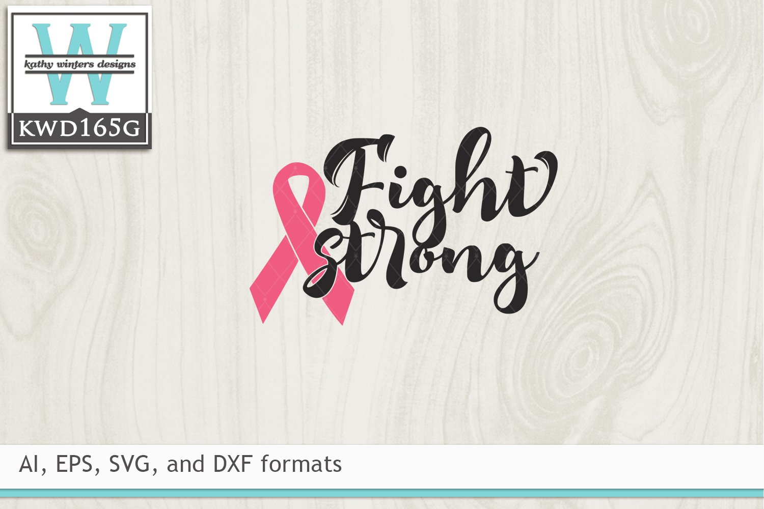 Breast Cancer SVG - Fight Strong (11911) | Cut Files | Design Bundles