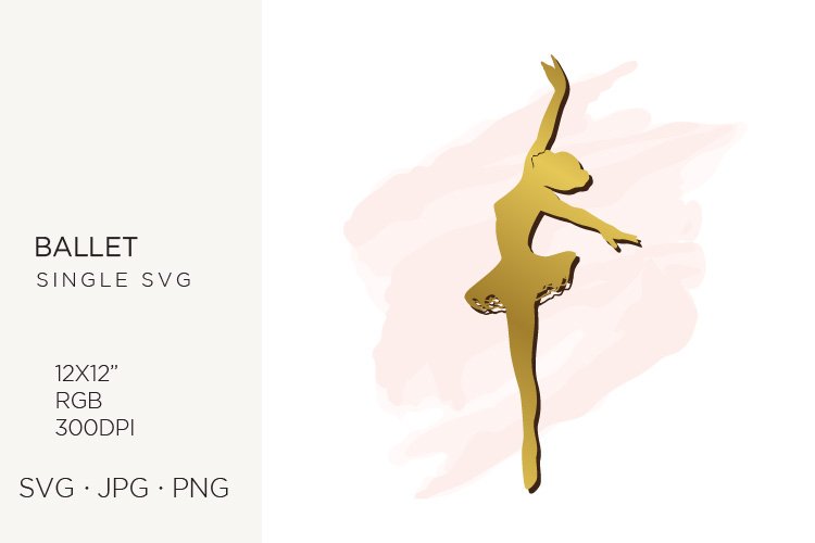 Printable Pink Ballerina Silhouette
