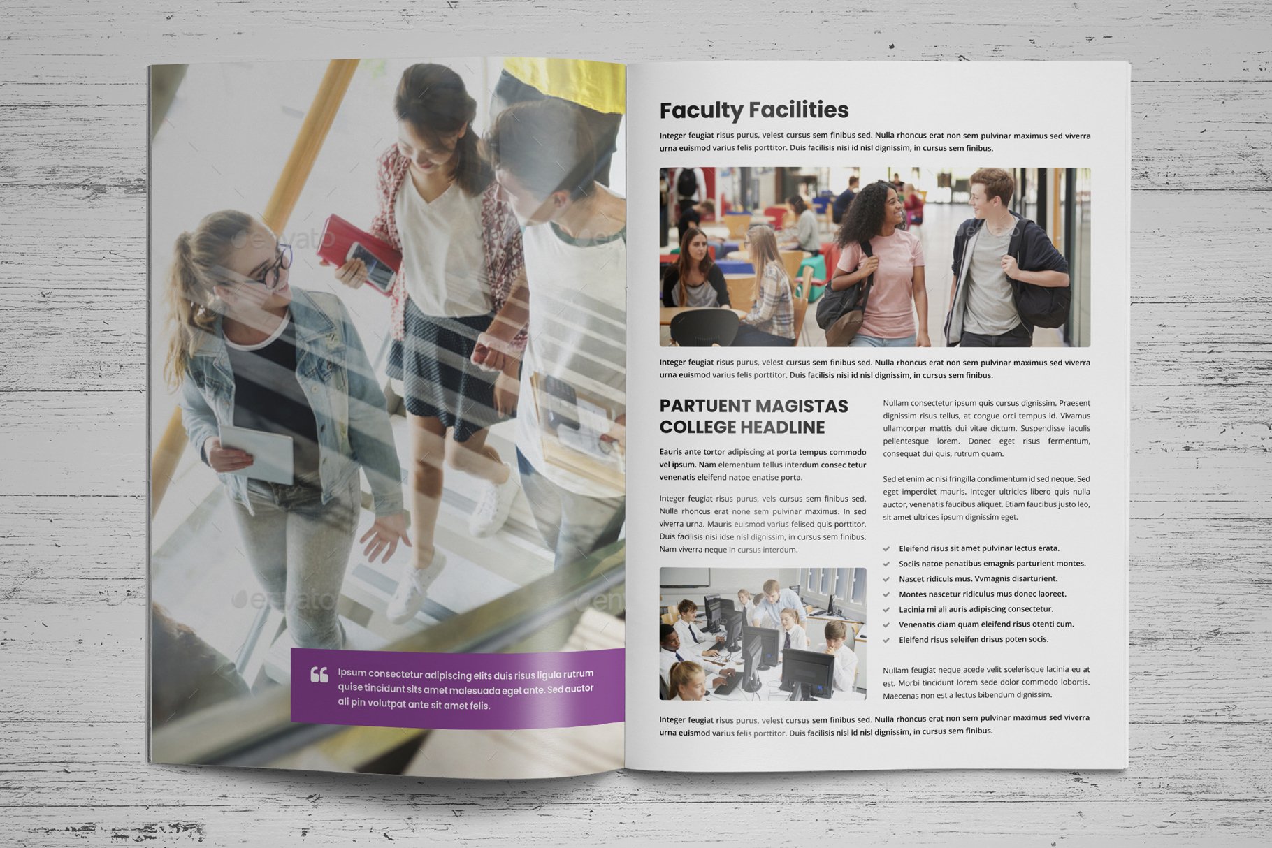 Education Prospectus Brochure v3 (184145) | Brochures | Design Bundles