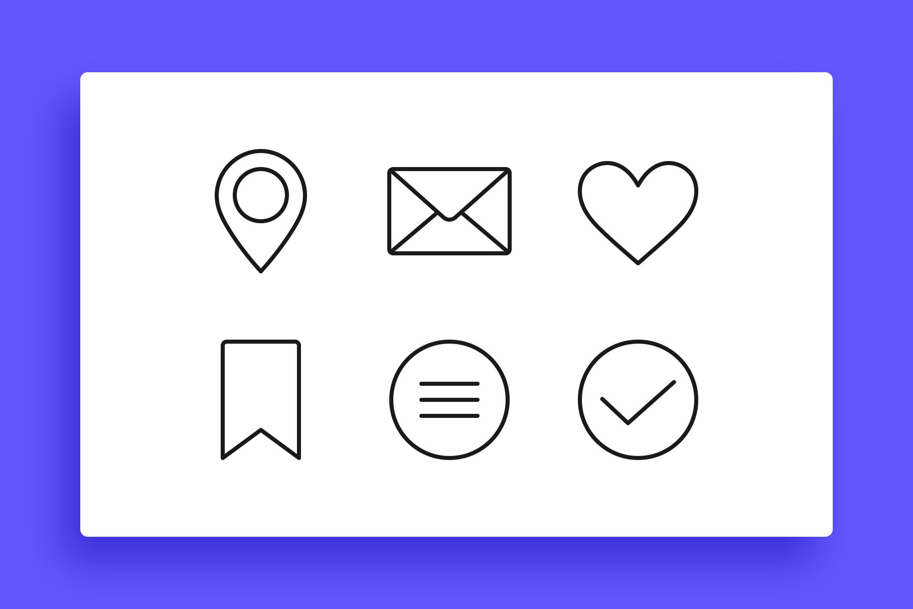 User Interface Minimalist Line Icons