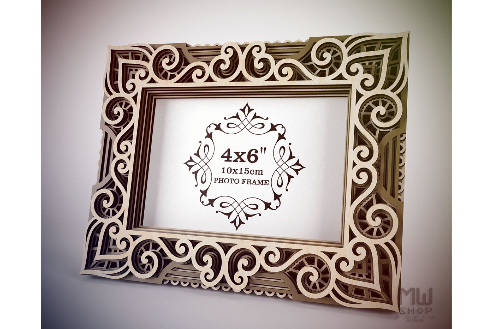 F11 - Multilayer Photo Frame, Laser Cut Photo Frame DXF (580005 ...