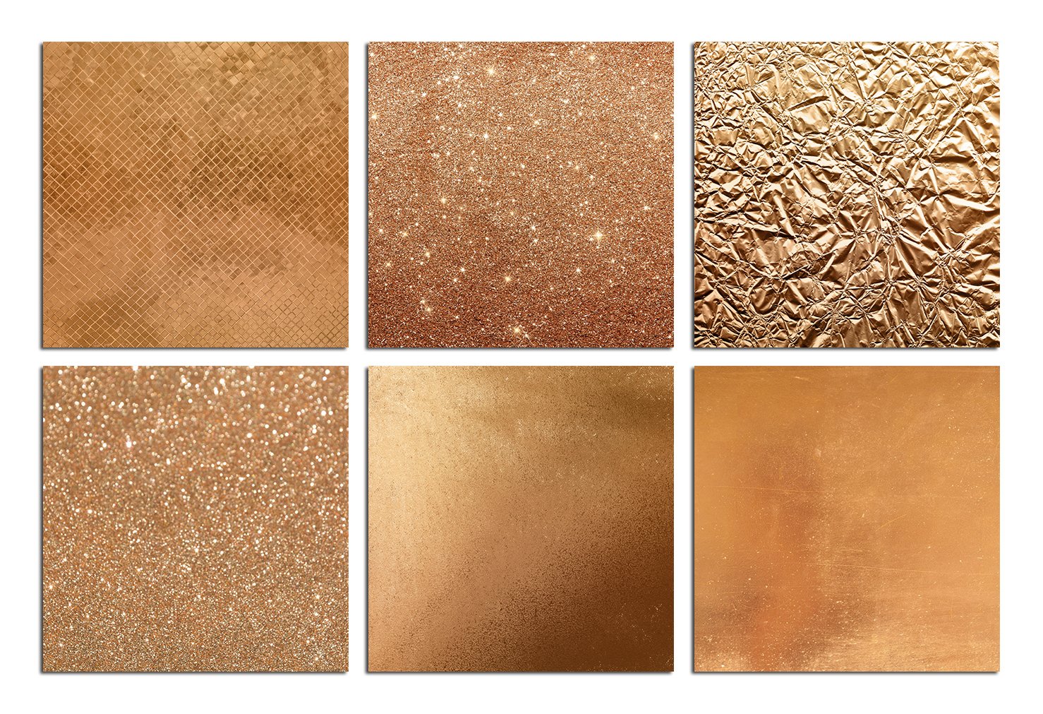 Bronze Foil Glitter Digital Paper Textures