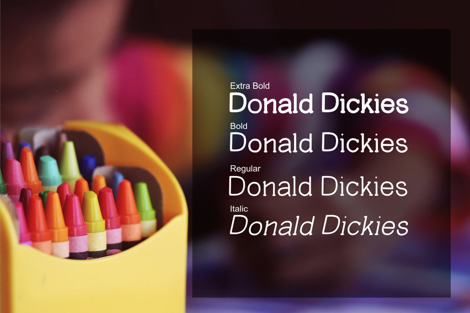 Donald Dickies Family font (677400) | Serif | Font Bundles