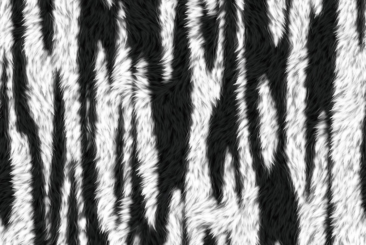 White Tiger Fur Texture