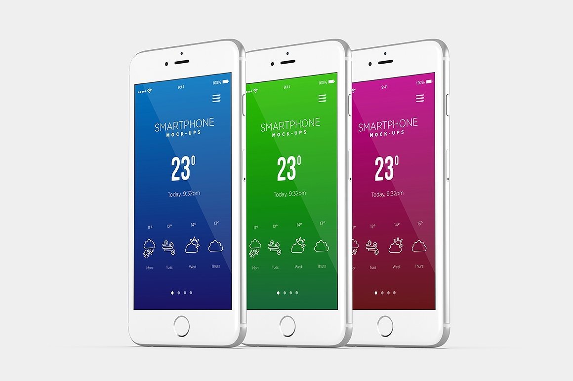Smartphone Mock-Ups (19680) | Mockups | Design Bundles