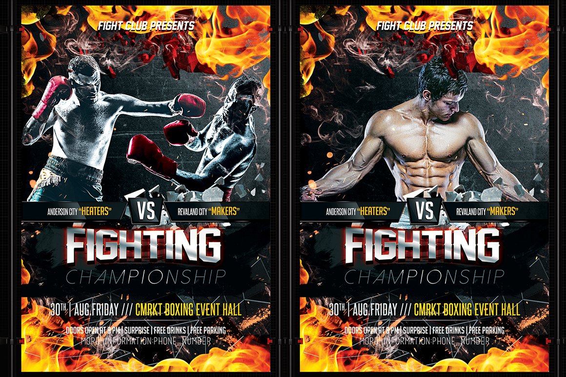 MMA Flyer (971303) | Flyers | Design Bundles