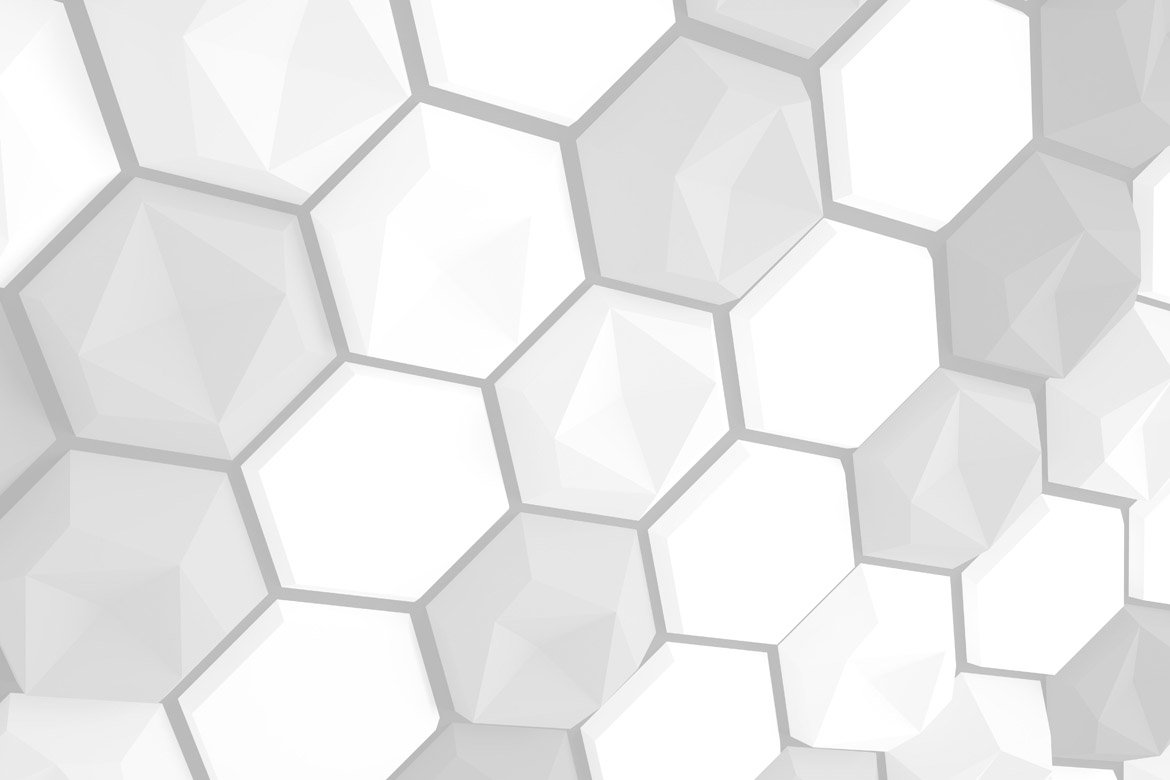White Hexagon Backgrounds (567087) | Backgrounds | Design Bundles