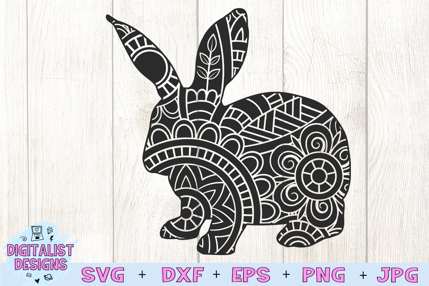 Easter Bunny SVG | Zentangle SVG |Rabbit SVG (474810) | Cut Files ...