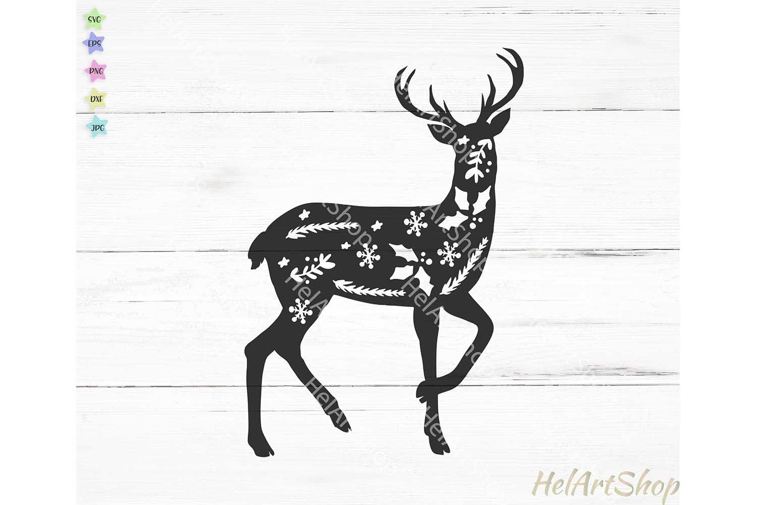 Deer svg, Christmas deer svg, Reindeer svg (1023131) | SVGs | Design ...