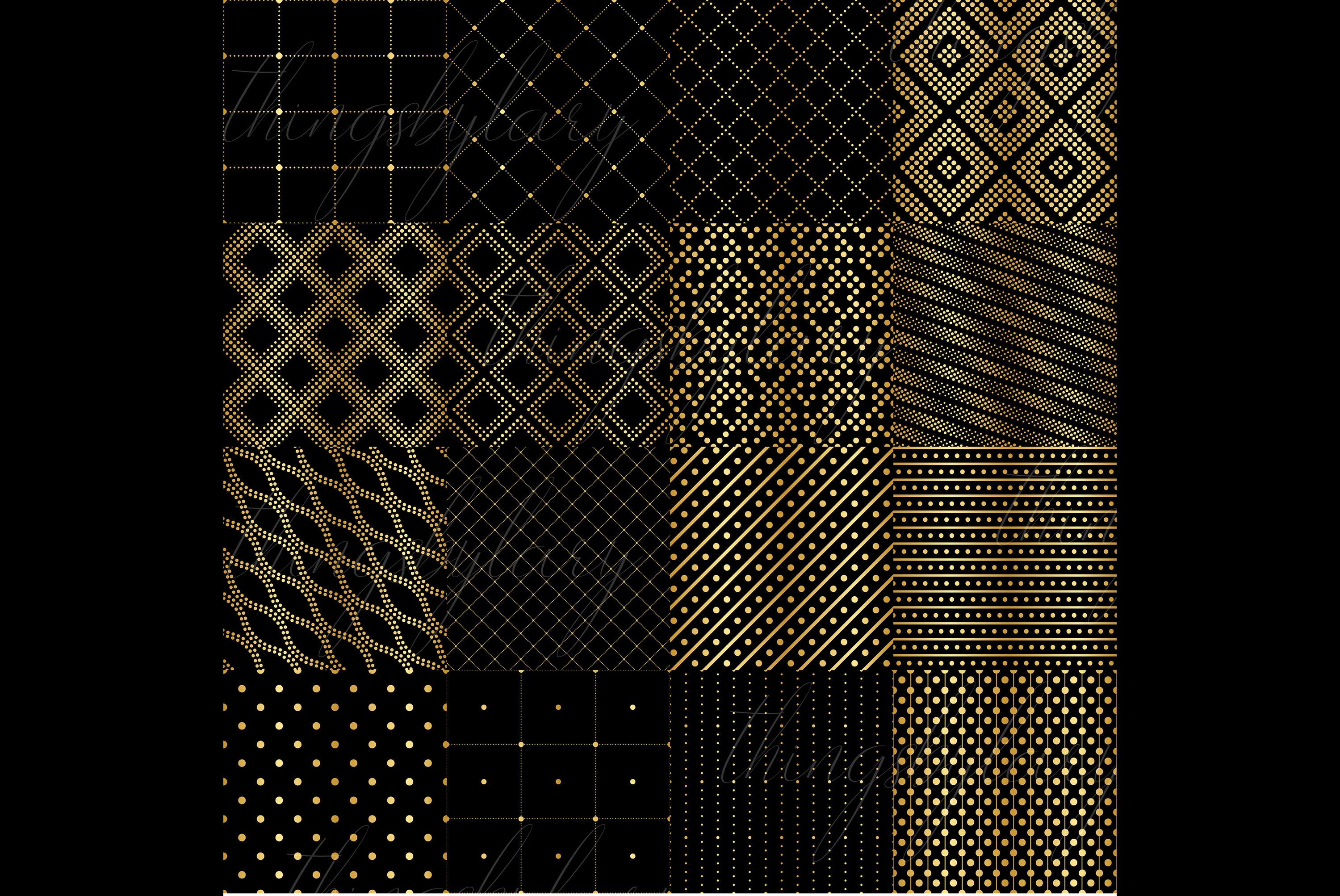 16 Seamless Gold Minimalist Dot Overlay Transparent Papers (135151 ...