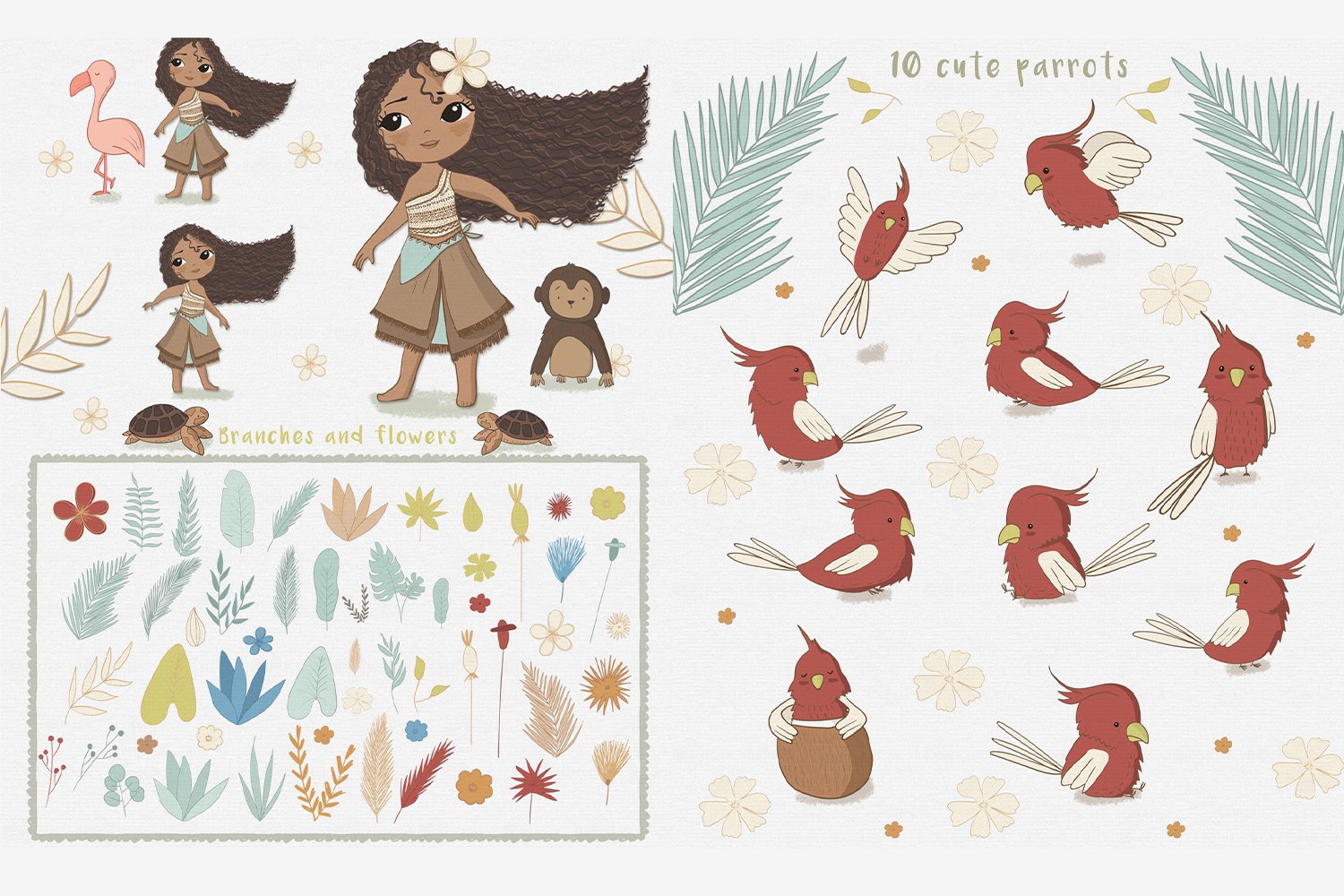 Island life. Big vector pack