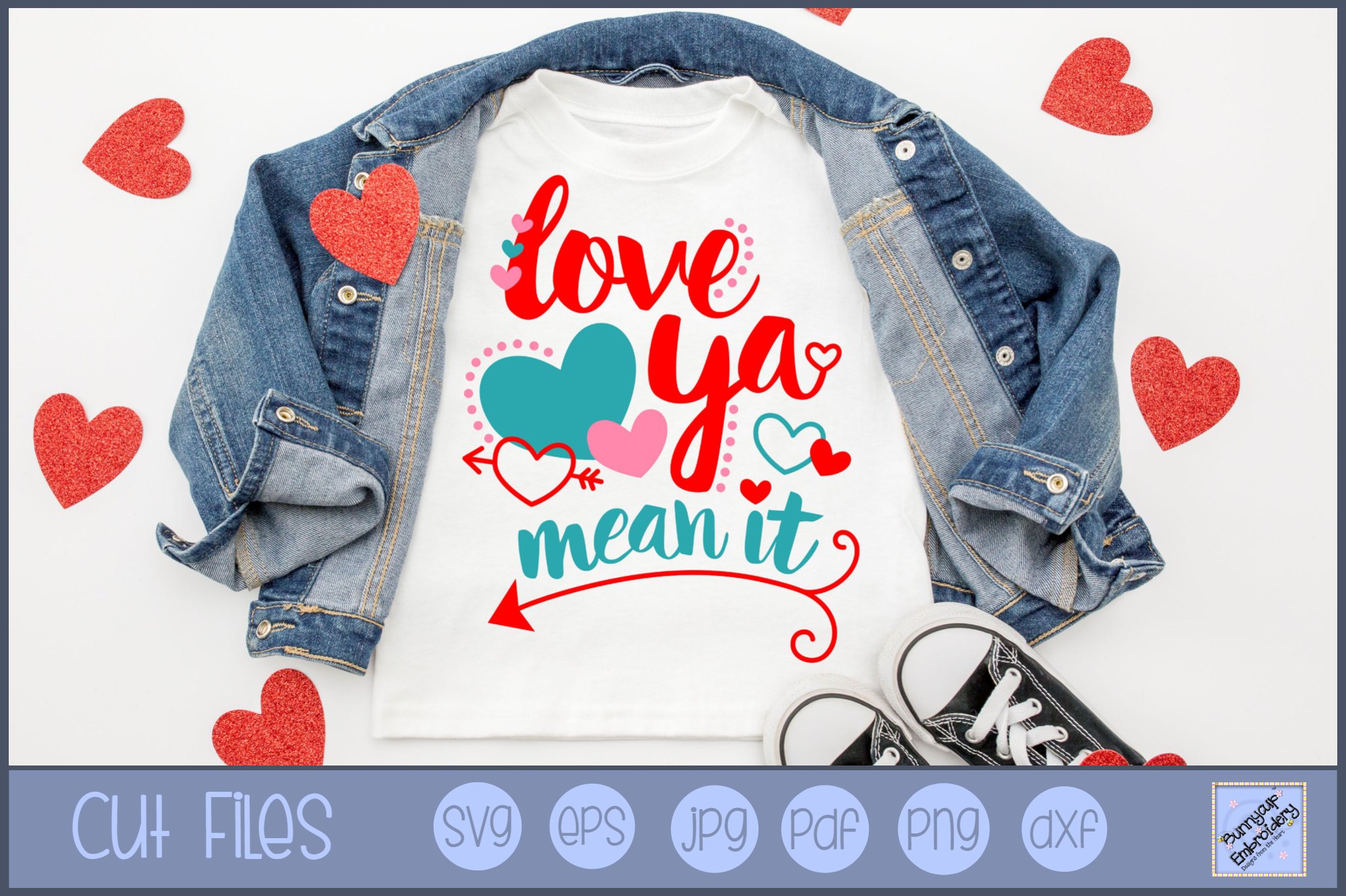 Love Ya Mean It - SVG, Clipart, Printable (416242) | Cut Files | Design ...
