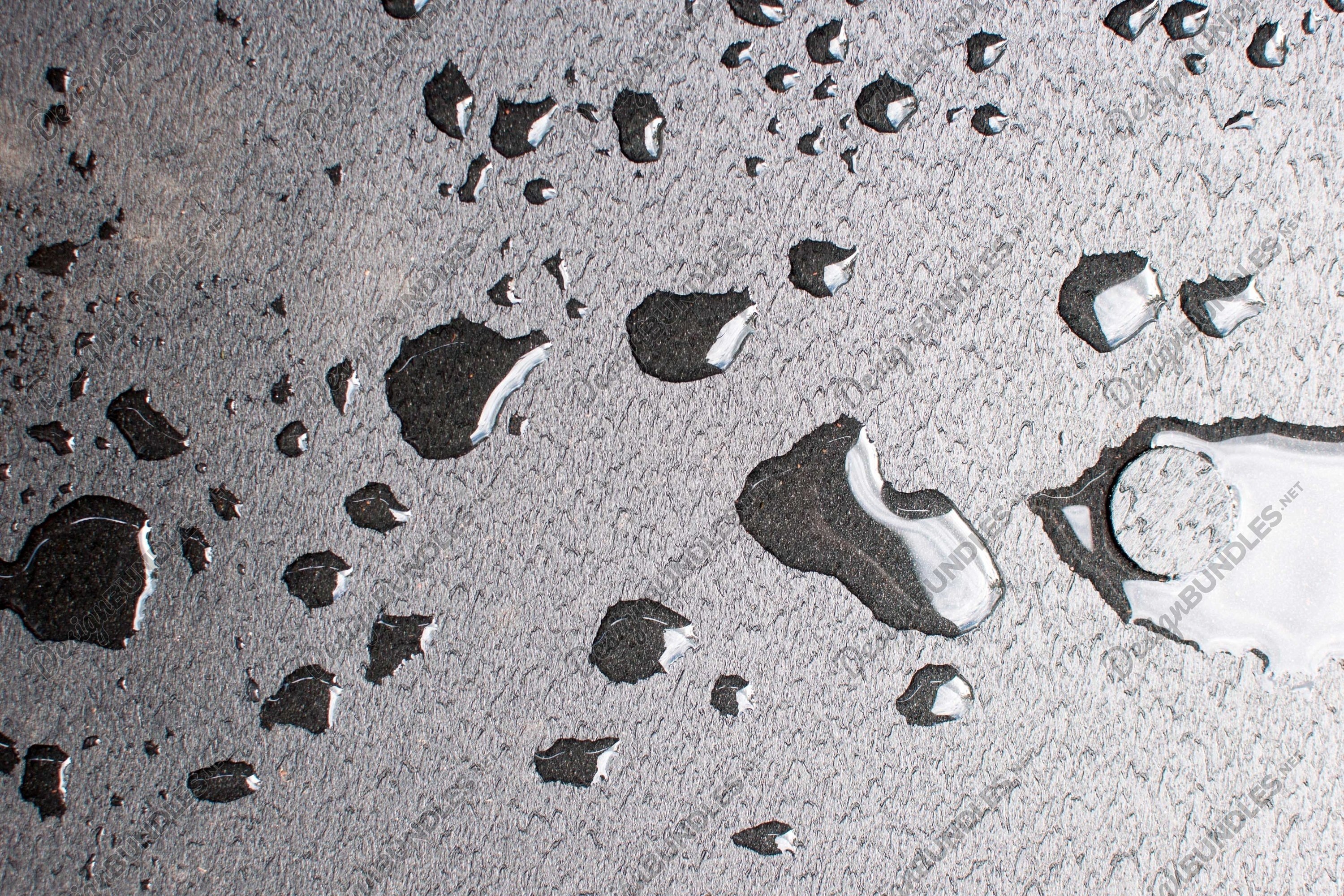Rain drops of water-repellent surface on background. (923626) | Nature ...