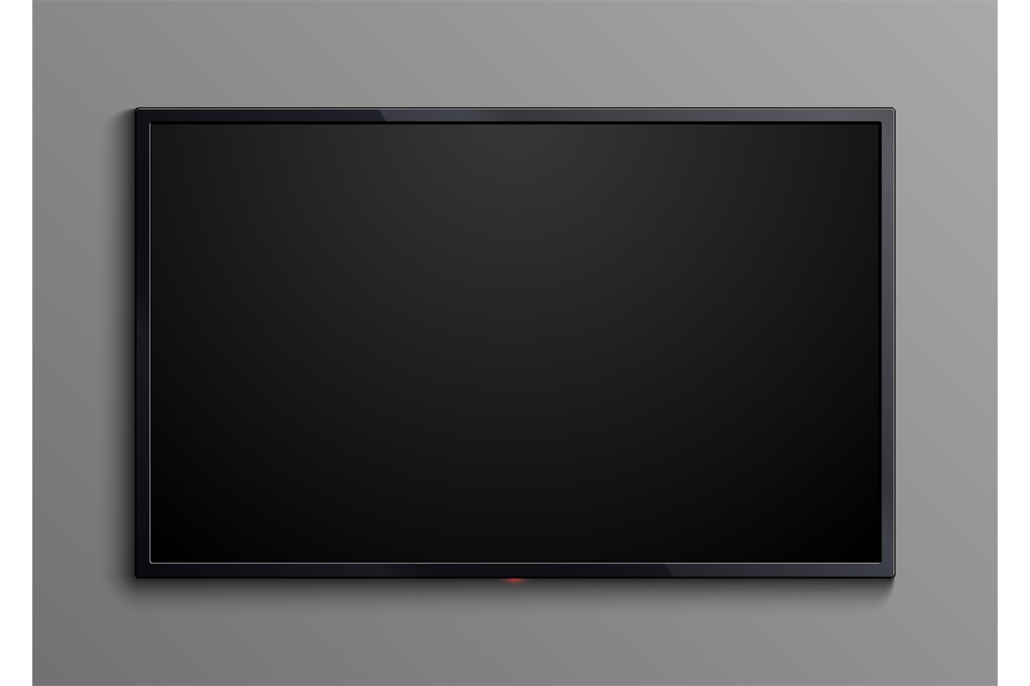 Realistic black television screen isolated. 3d blank led mon (908205 ...