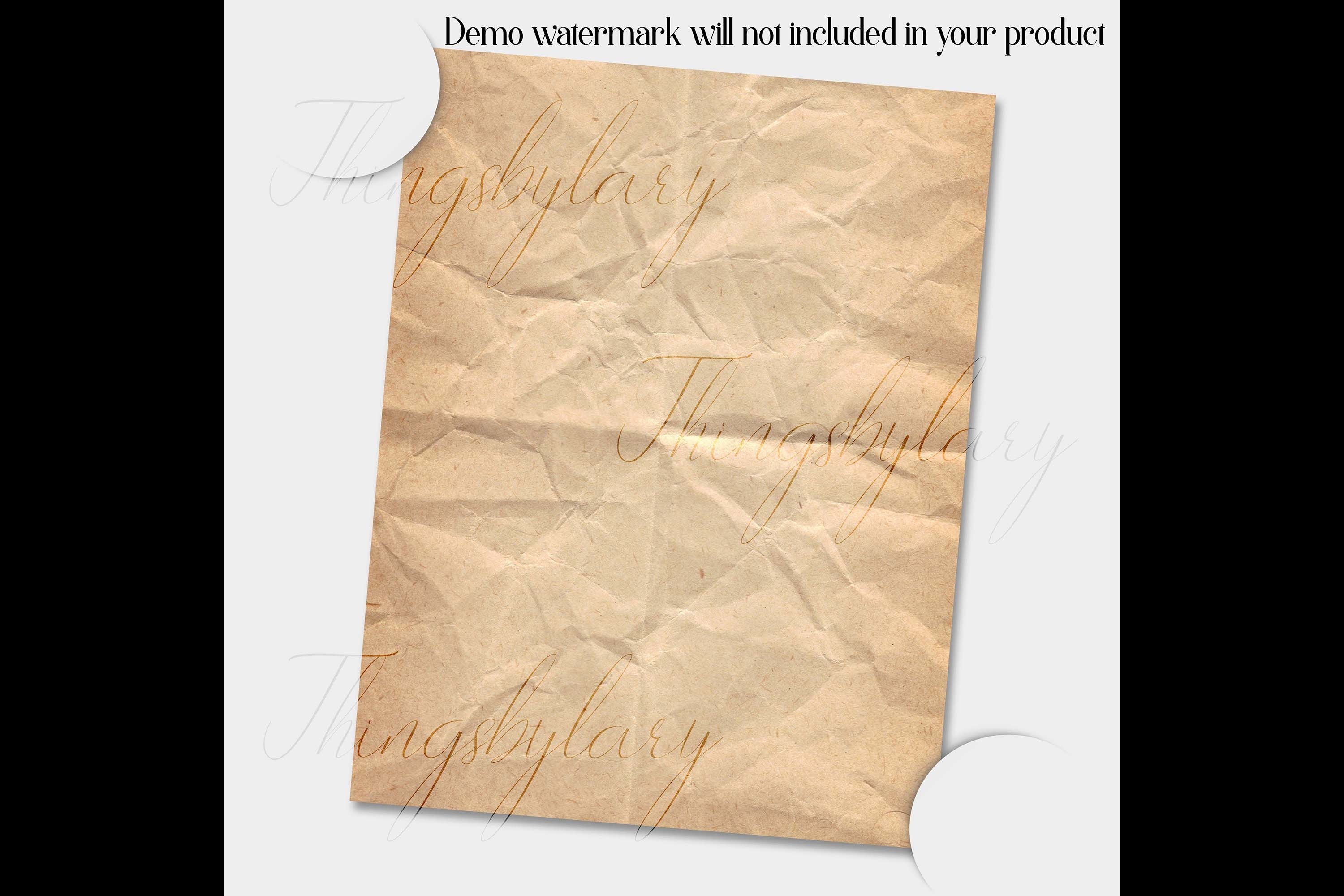30 Folded Crumpled Antique Vintage Old Digital Papers 8.5x11 (541454 ...