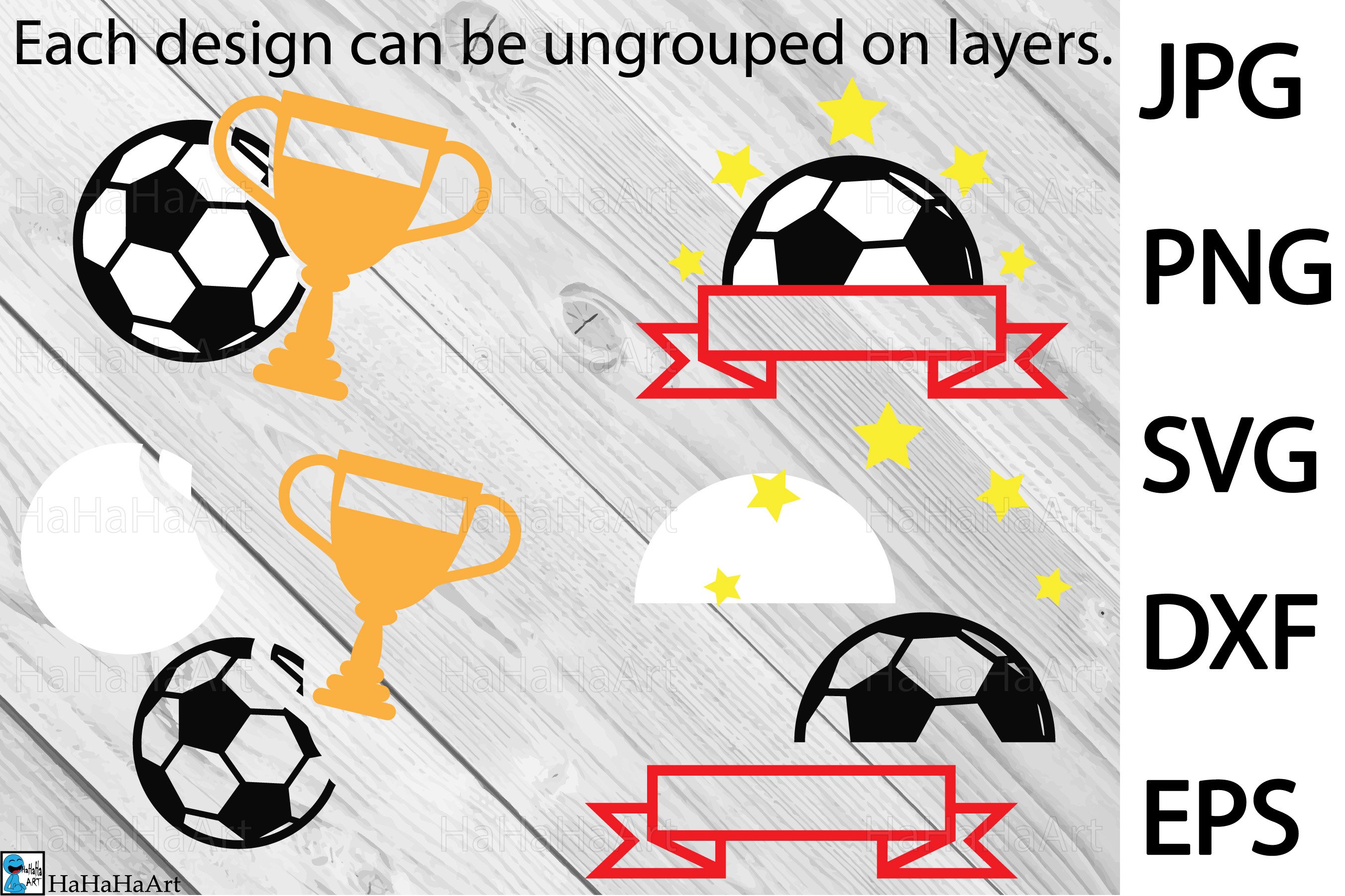 Split Soccer Designs - Clip art / Cutting Files 1554c (1020552 ...