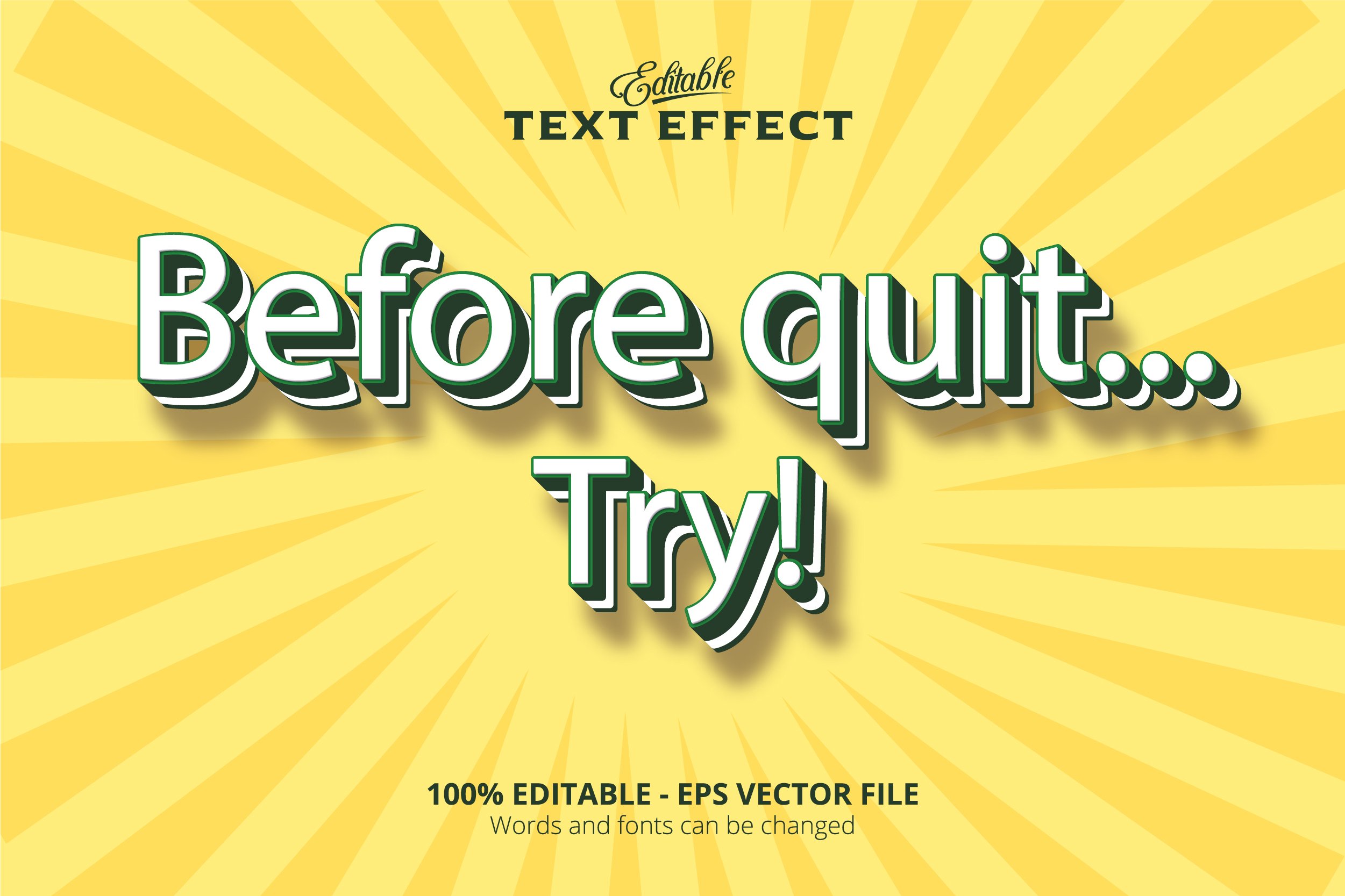 Editable text effect, Before text (1799522) | Illustrator Plugins ...