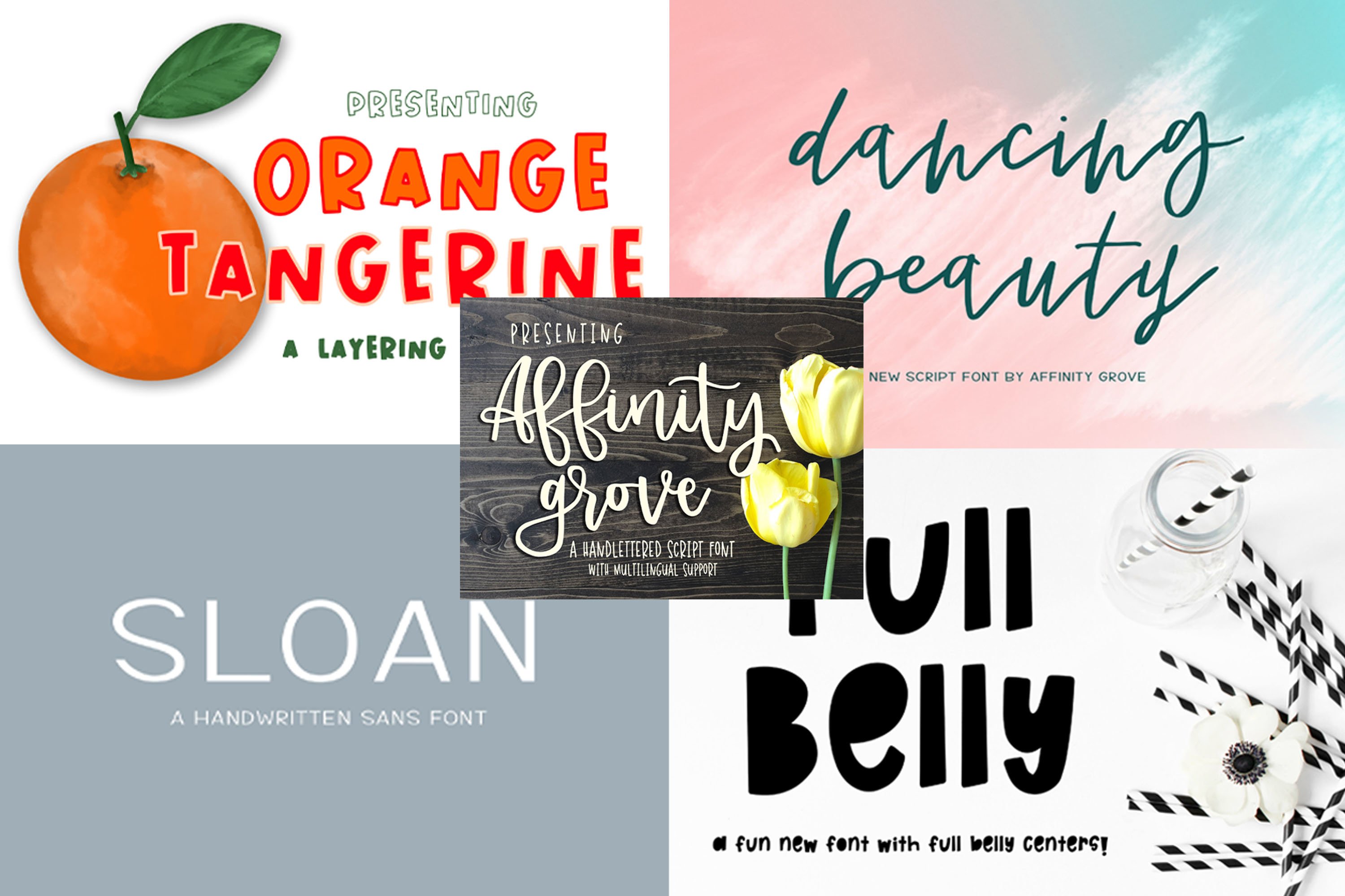 Affinity Grove Mega Font Bundle with 25 Premium Fonts! (1110792) | Handwritten | Font Bundles