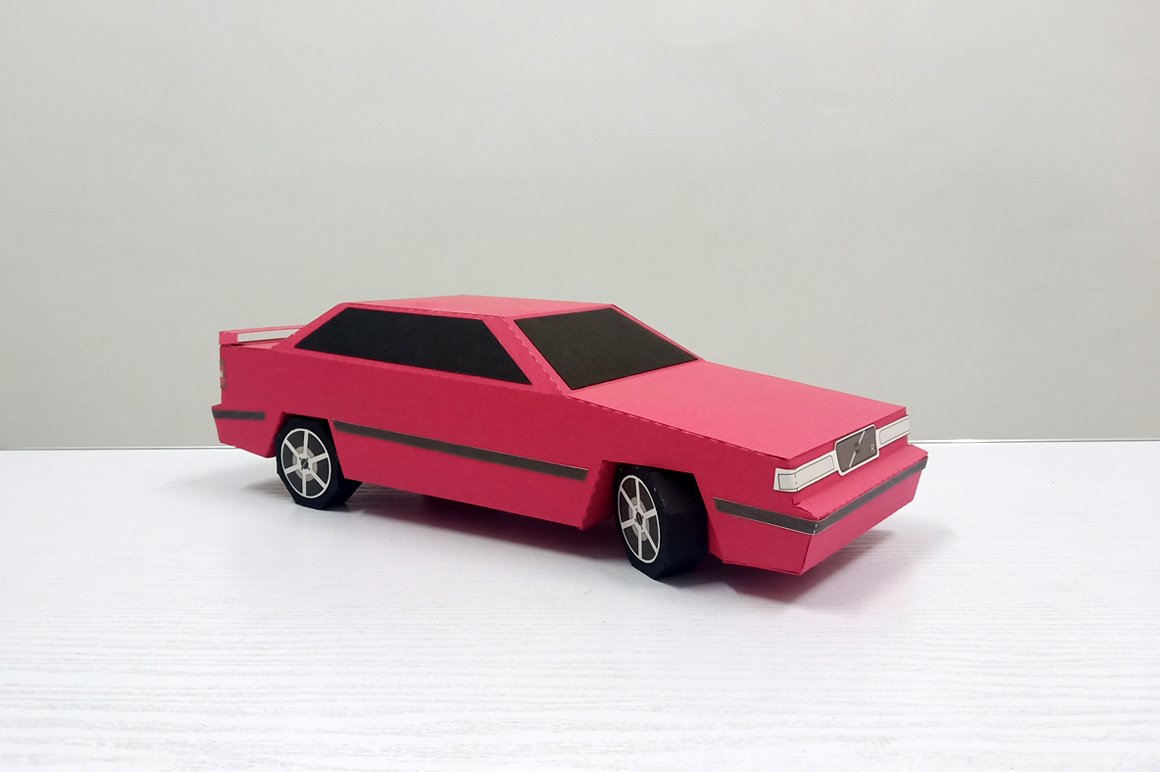 DIY Volvo Car - 3d papercraft (412981) | Printables | Design Bundles