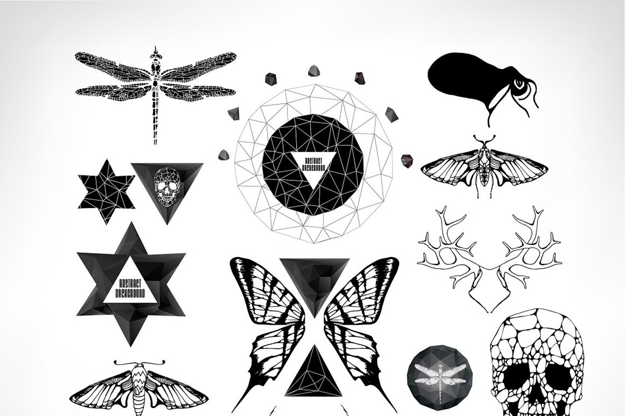 Gothic mystic elements (805792) | Elements | Design Bundles