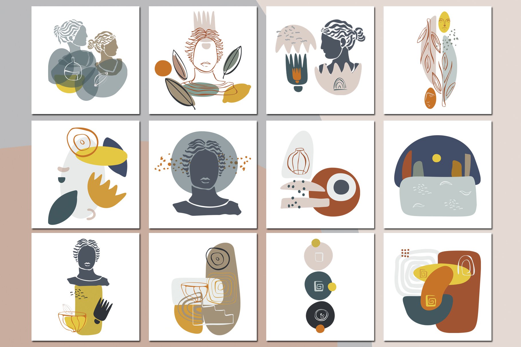 Antique geometric shapes (576525) | Objects | Design Bundles