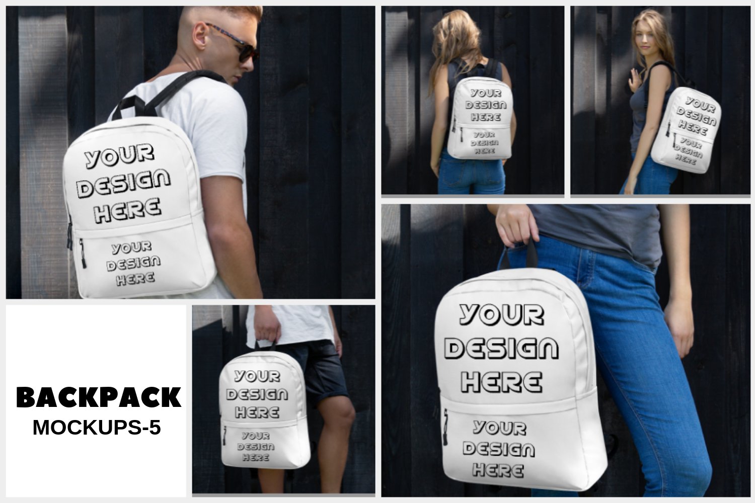 Backpack Mock ups - 5 (227280) | Mockups | Design Bundles