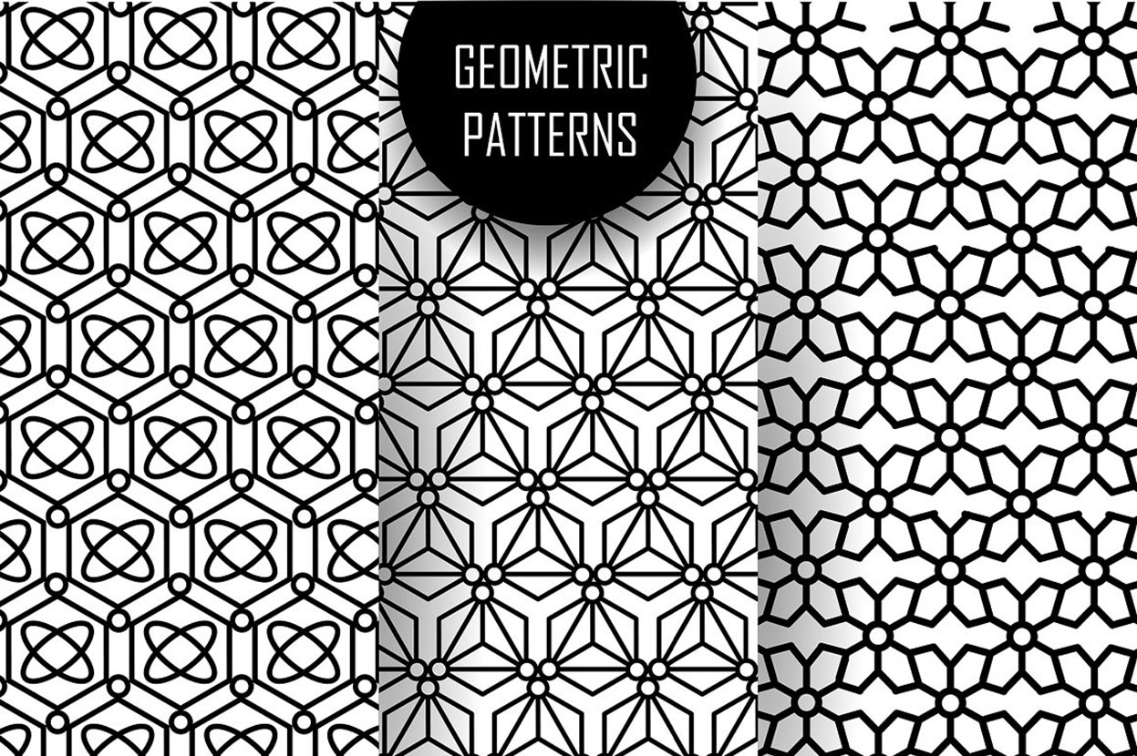 Geometric patterns bundle (838034) | Patterns | Design Bundles