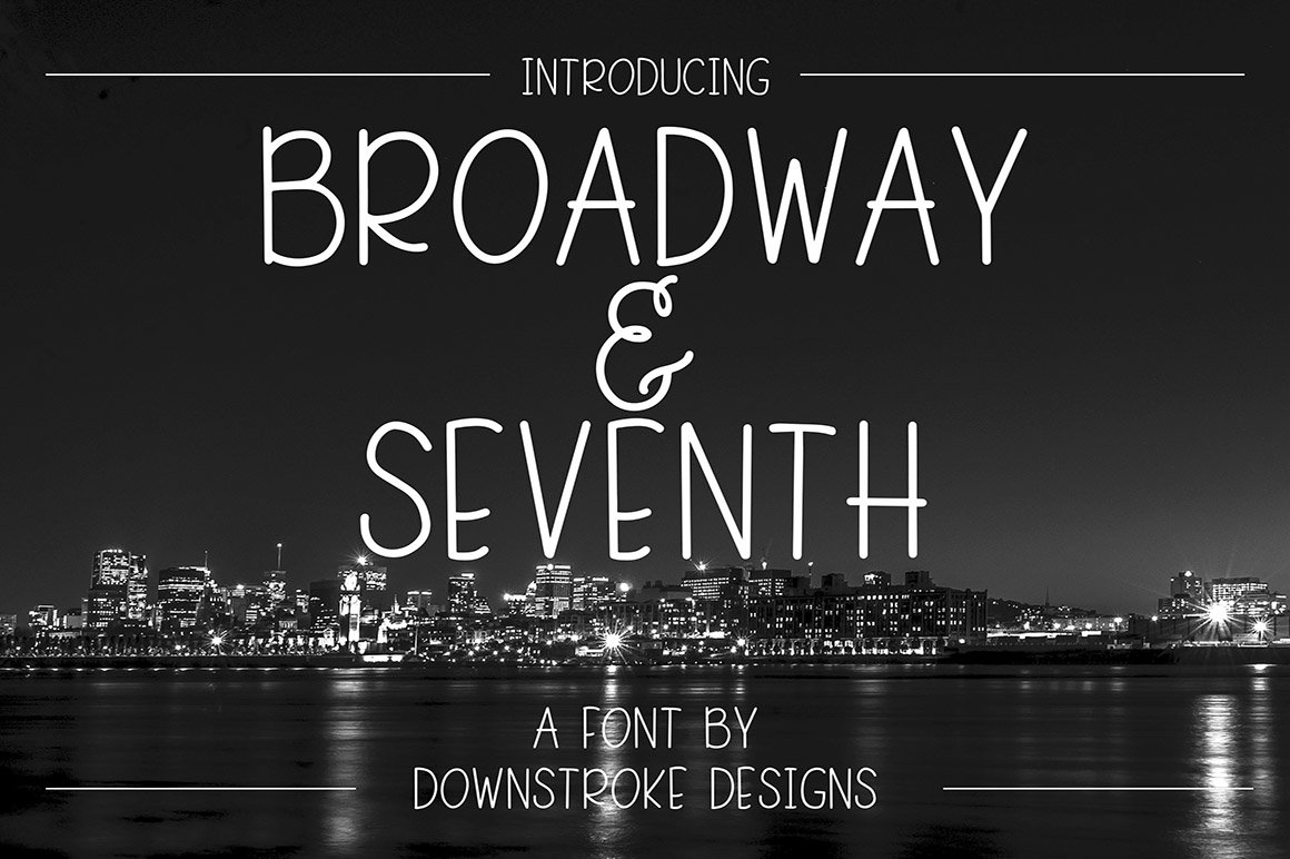 Broadway & Seventh Font (57991) | Logo | Font Bundles