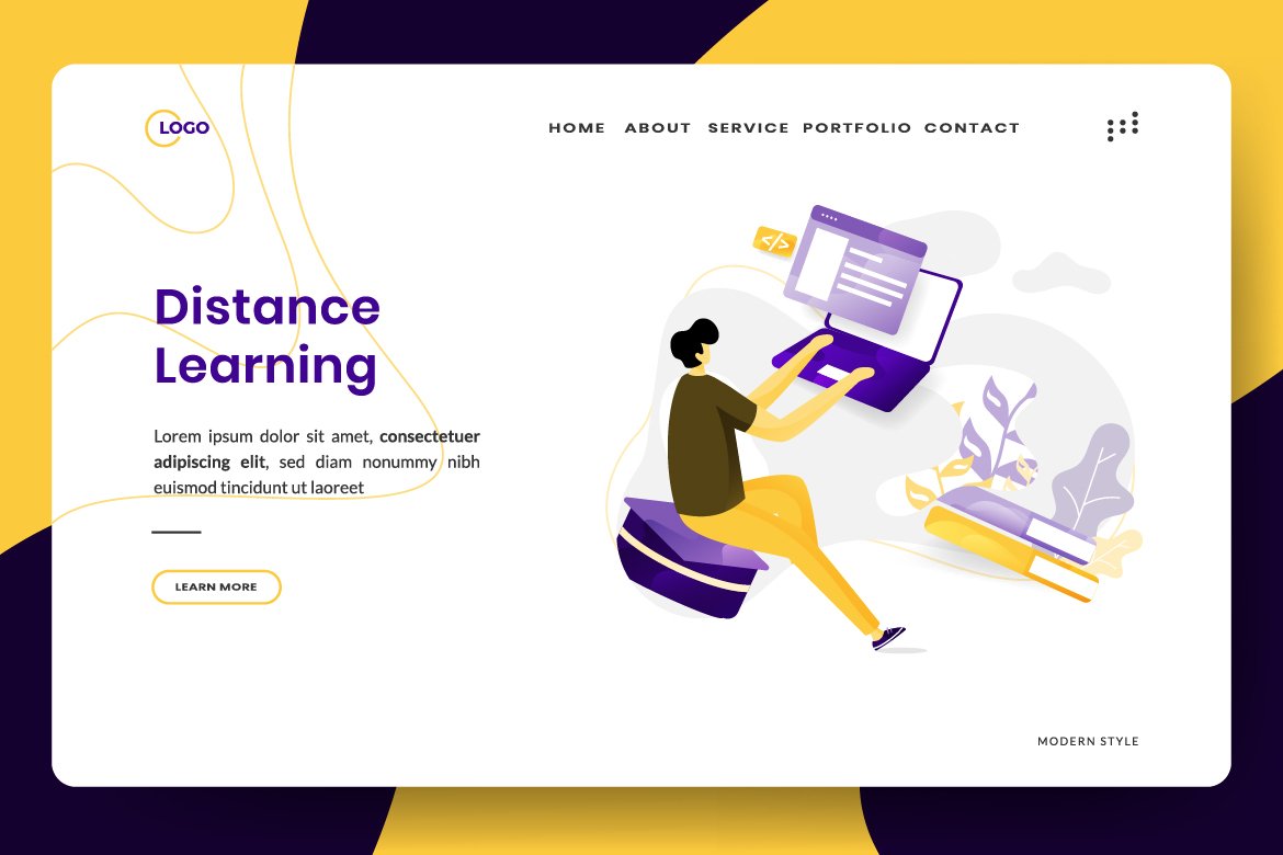 E-Learning Education vol 2 (521958) | Illustrations | Design Bundles