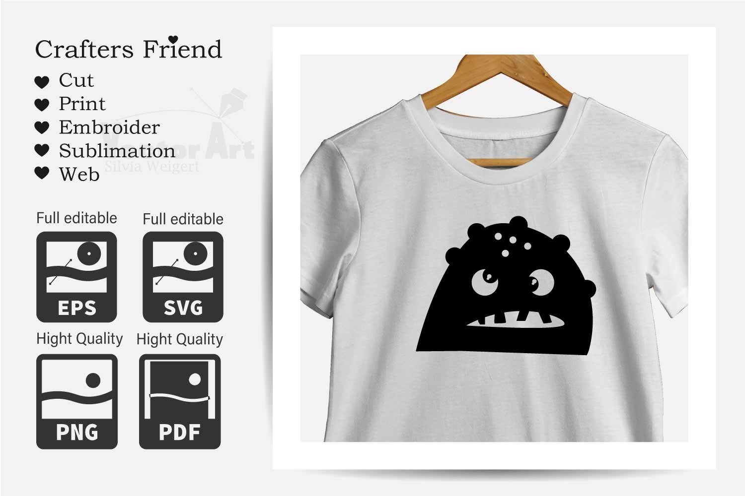 Monster SVG - Cut Files for Beginners (95303) | Cut Files | Design Bundles