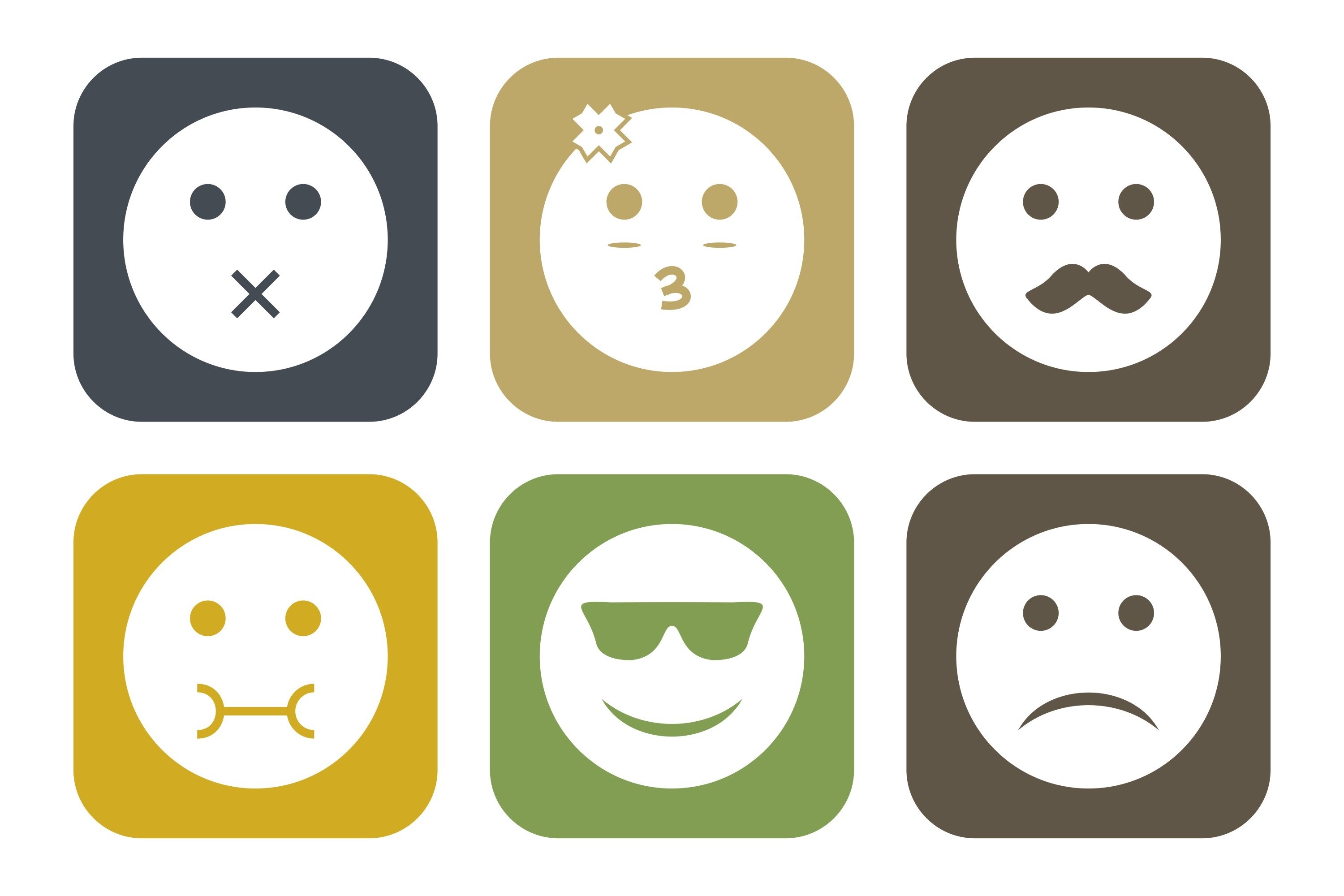 Set Of Emojis and Emoticons Icons (469809) | Icons | Design Bundles