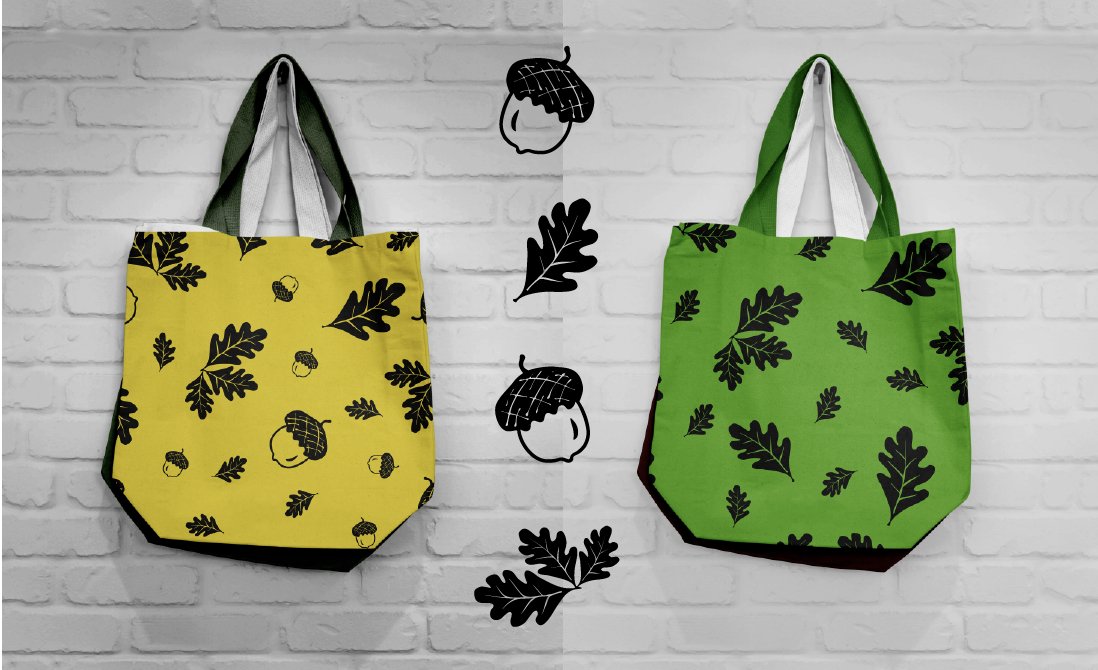 Fall bundle pattern on color background. (906840) | Patterns | Design ...