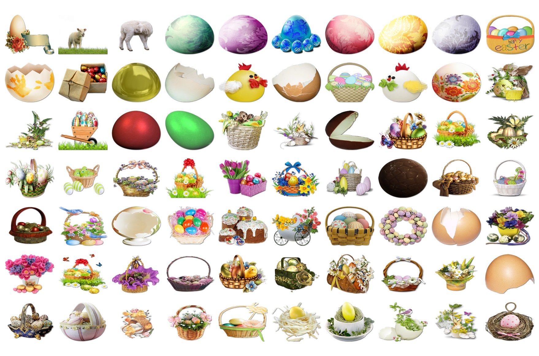 700 EASTER DIGITAL PHOTOSHOP OVERLAYS, BACKDROPS BACKGROUNDS (530330 ...