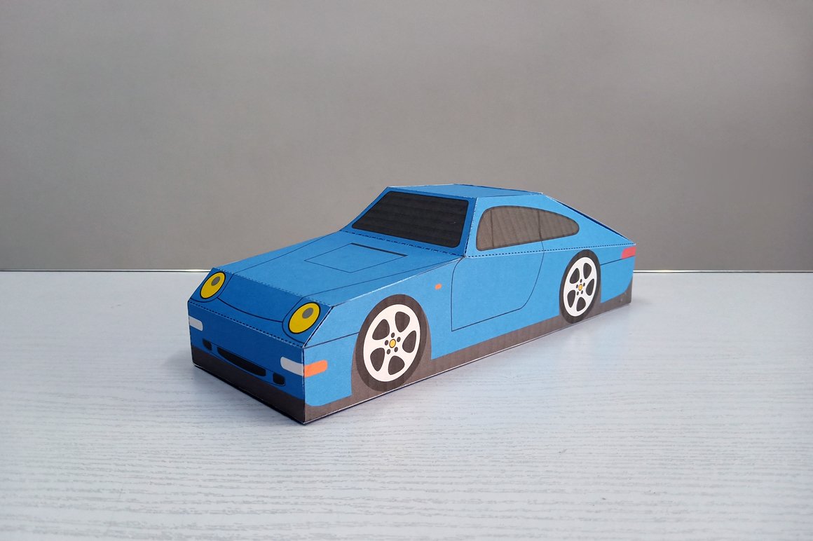 DIY Porsche Car favor - 3d papercraft (410216) | Printables | Design ...
