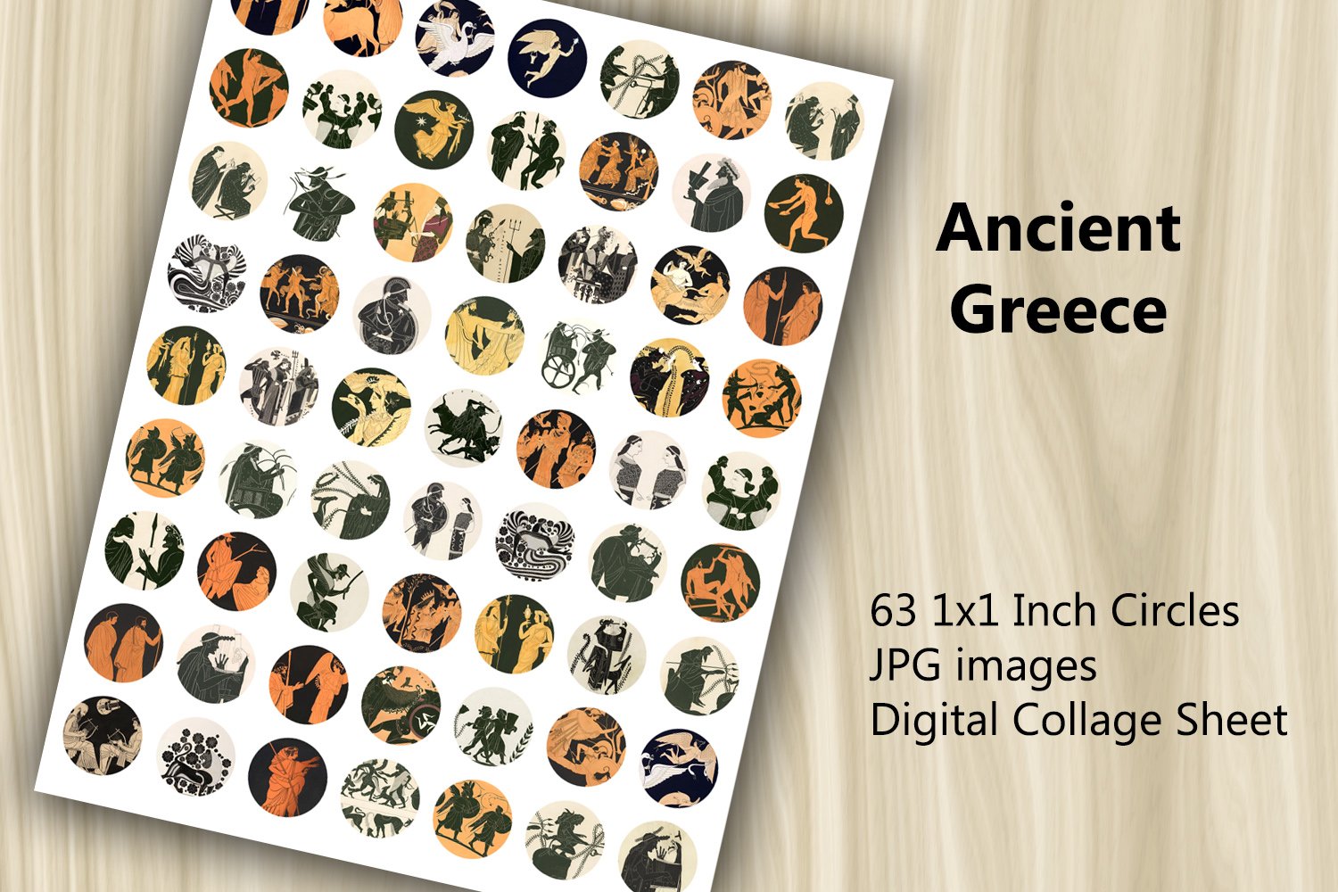 Digital Collage Sheet - Ancient Greece (1811842) | Printables | Design ...