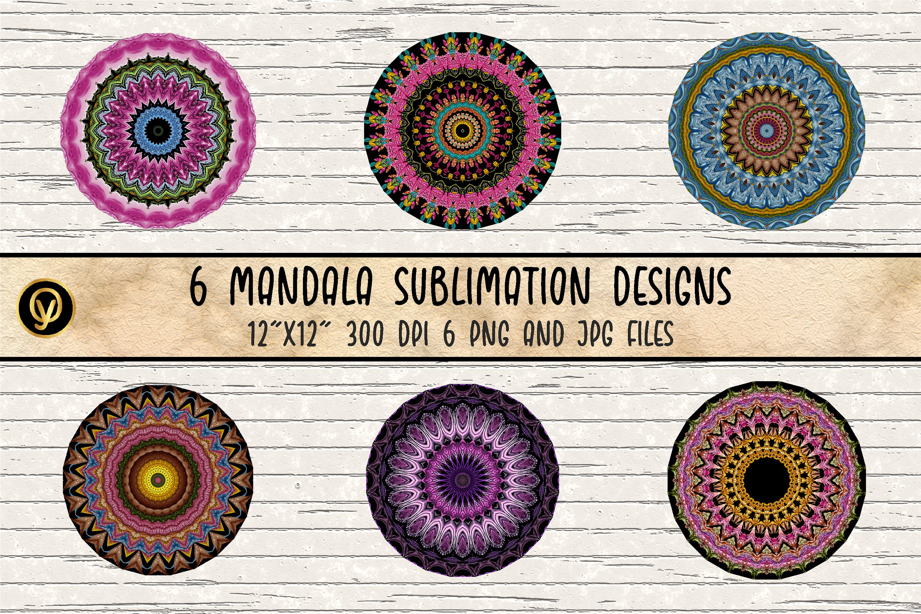 Mandala Sublimation Designs.Abstract Mandala Design Pack (1454187 ...