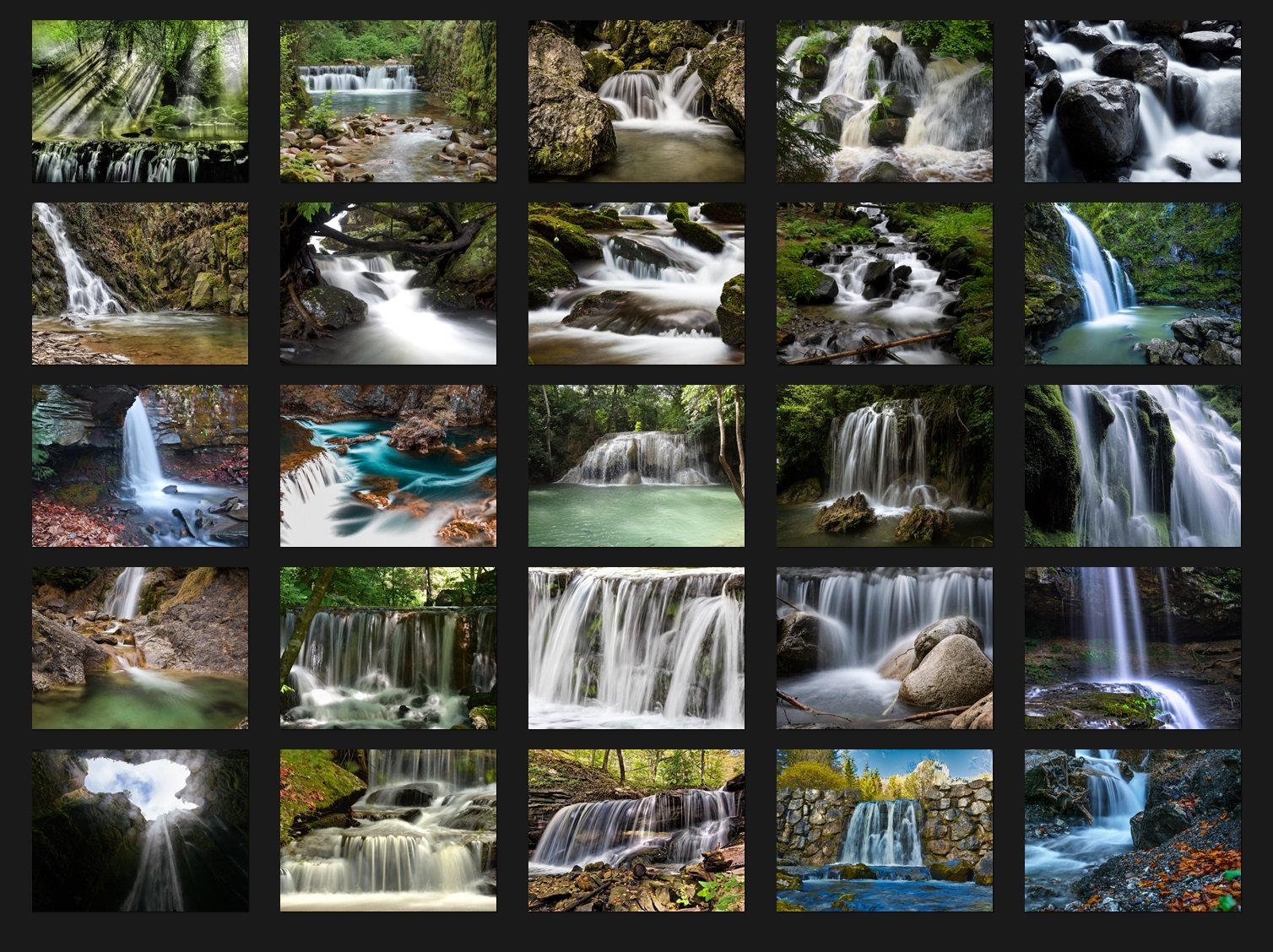 200 WATERFALL PHOTOSHOP OVERLAYS, BACKDROPS, BACKGROUNDS (531332 ...