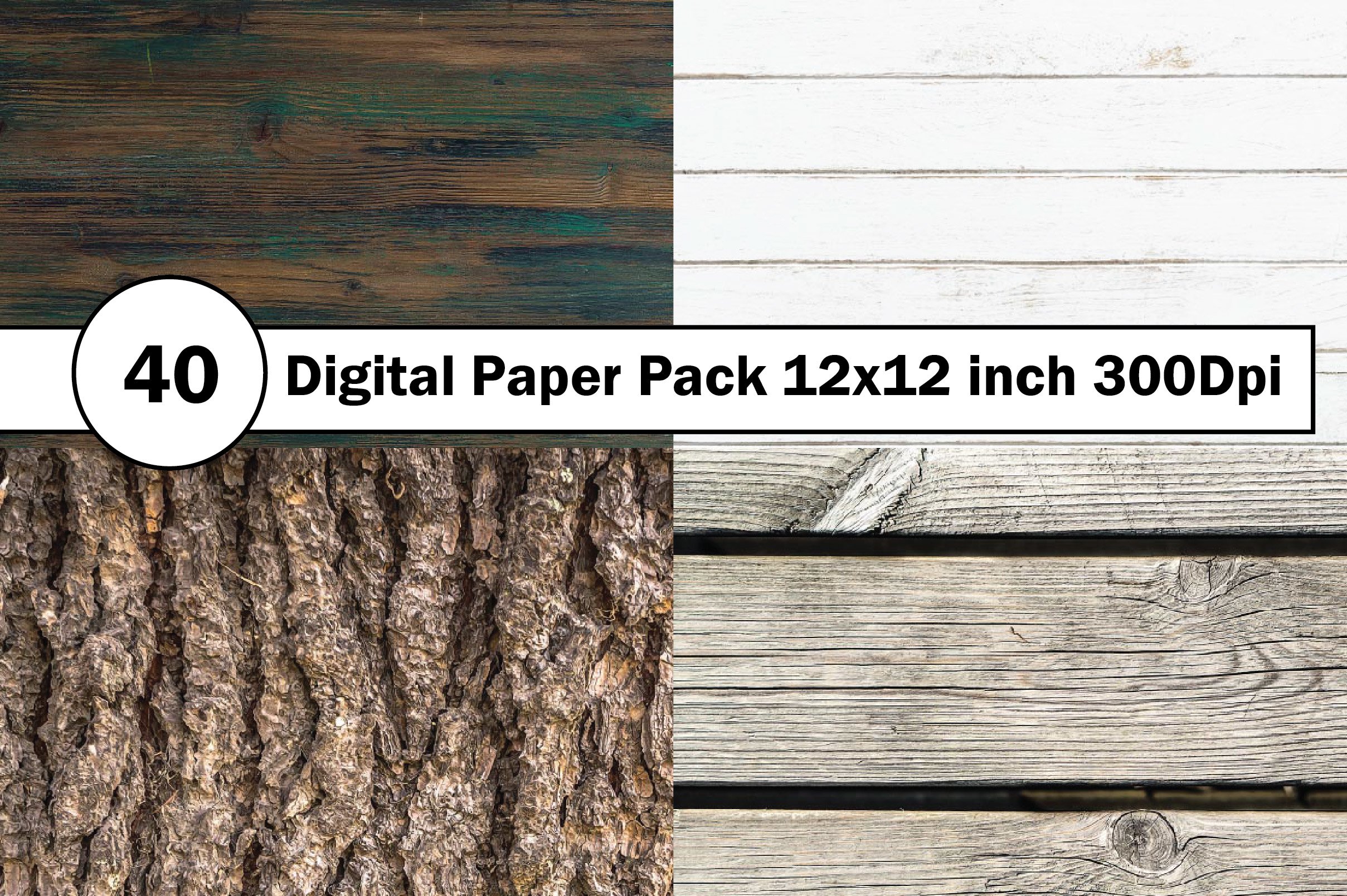 40 Digital Paper Pack 12x12 inch 300 Dpi (380052) | SVGs | Design Bundles