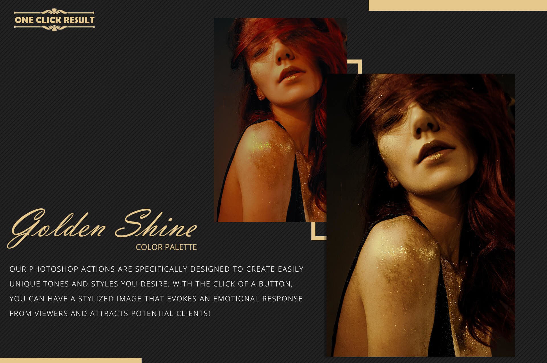 Neo Golden Shine Color Grading photoshop actions (209532) | Add ons ...