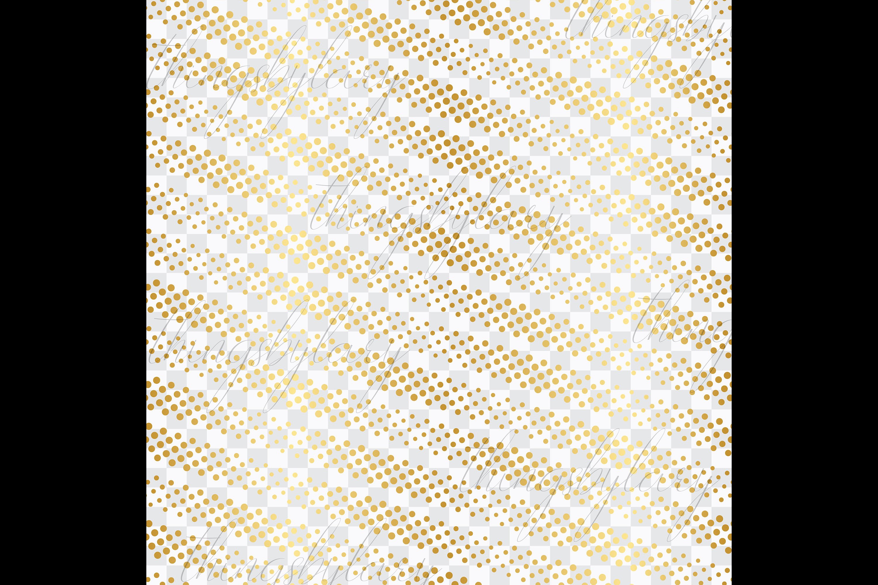 16 Seamless Gold Minimalist Dot Overlay Transparent Papers (135151 ...