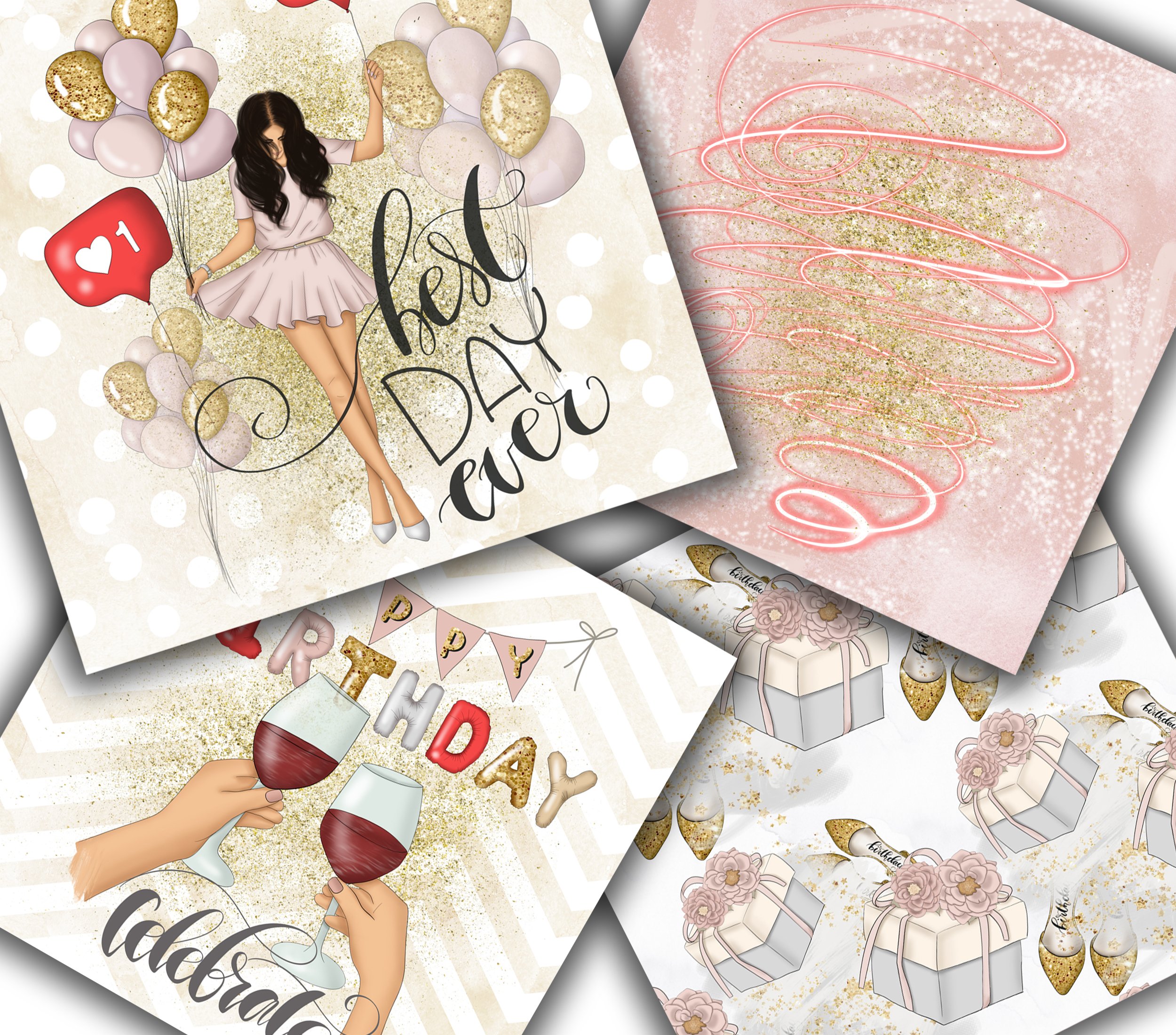 Best Day Ever Clipart Graphic Design (214635) | Illustrations | Design ...