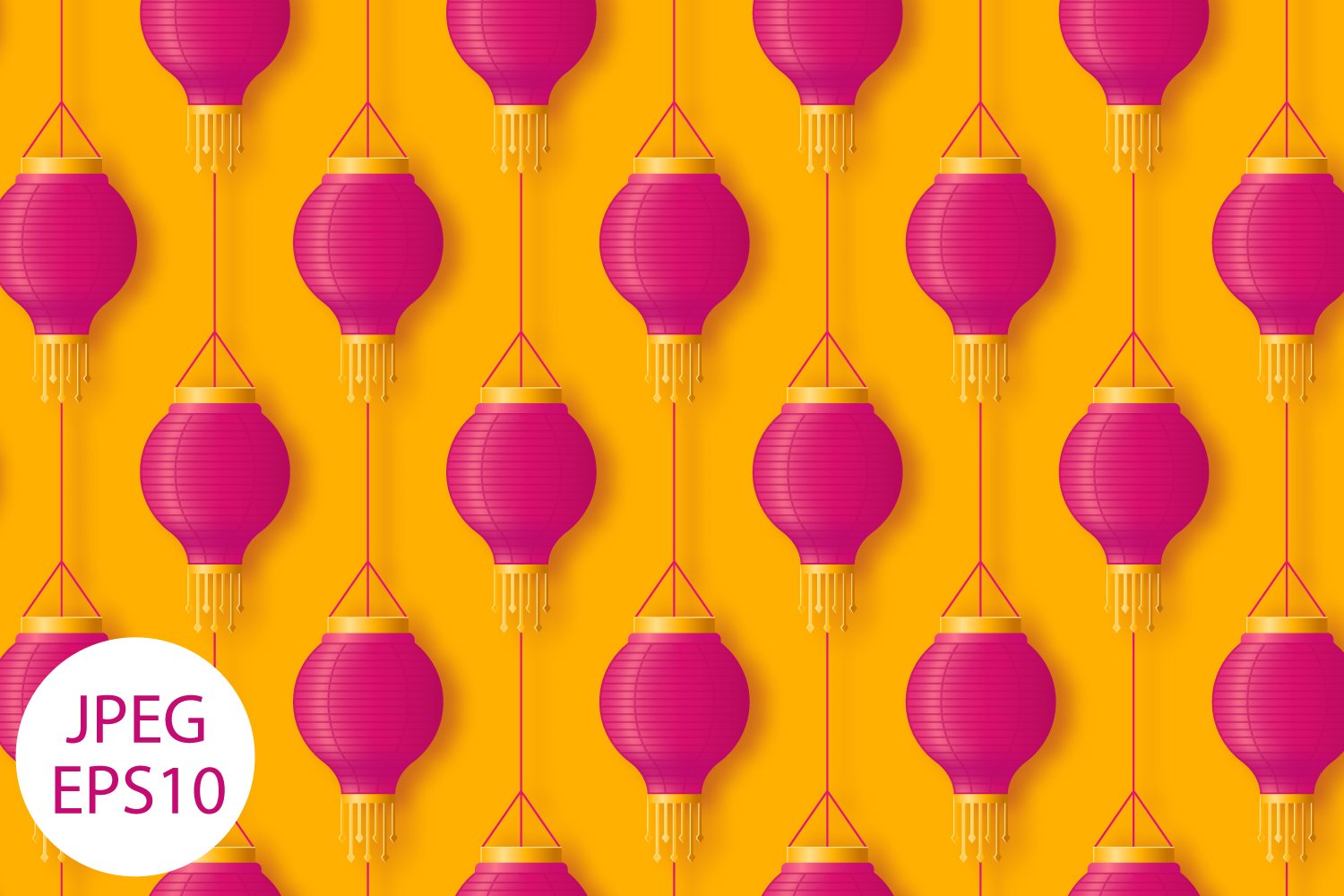 Hanging Chinese or Indian paper lantern seamless pattern (645582 ...