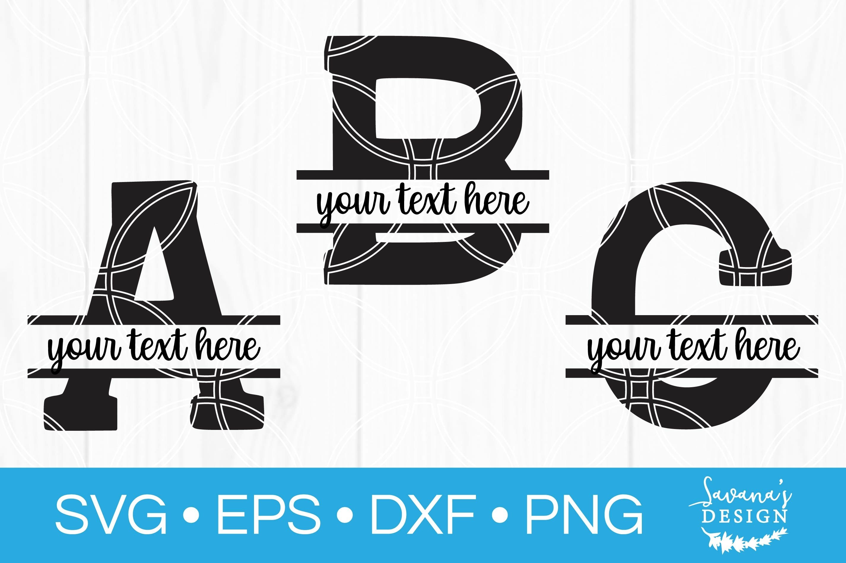 Alphabet SVG Split Monogram Letter SVG Cut File Bundle DXF (1191989 ...