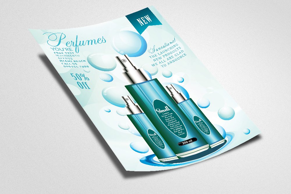 Perfume Product Promotion Flyer (315327) | Flyers | Design Bundles
